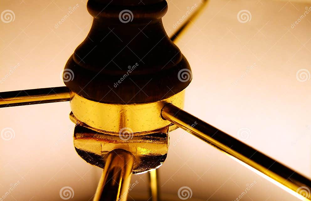 Lamp Shade Bracket stock image. Image of brass, angles, shade - 31485