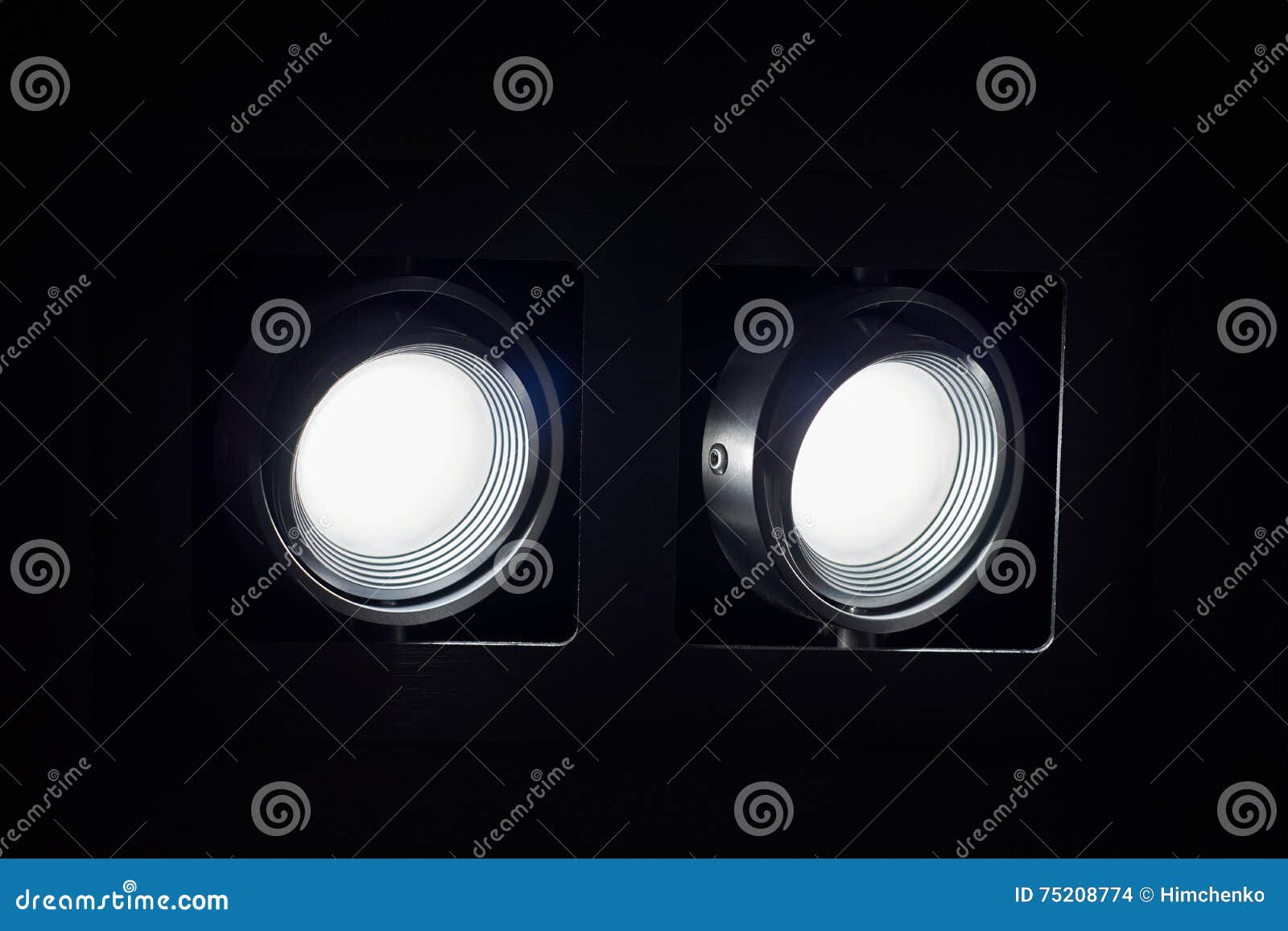Lamp Shade from Modern Black Metal Lamp Stock Photo - Image of interior ...