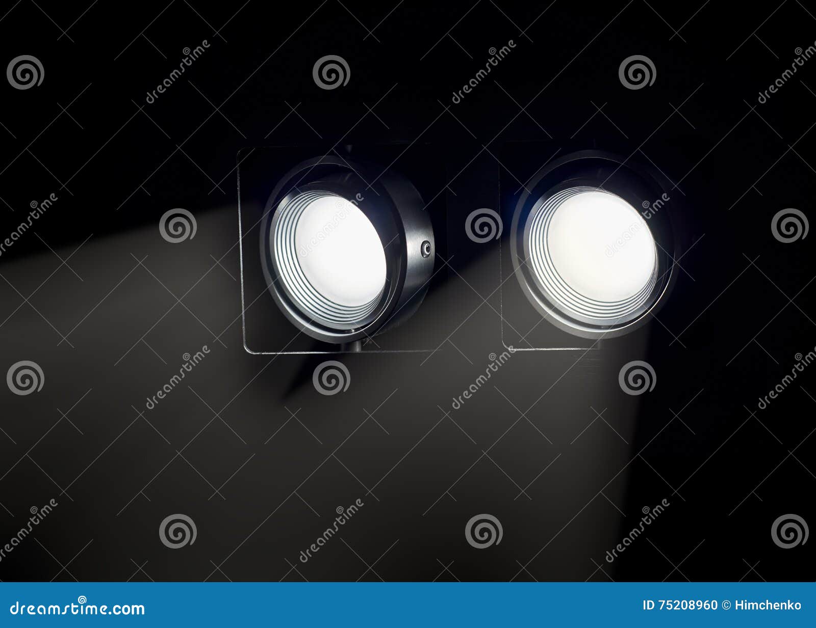 Lamp Shade from Modern Black Metal Lamp Stock Photo - Image of ...