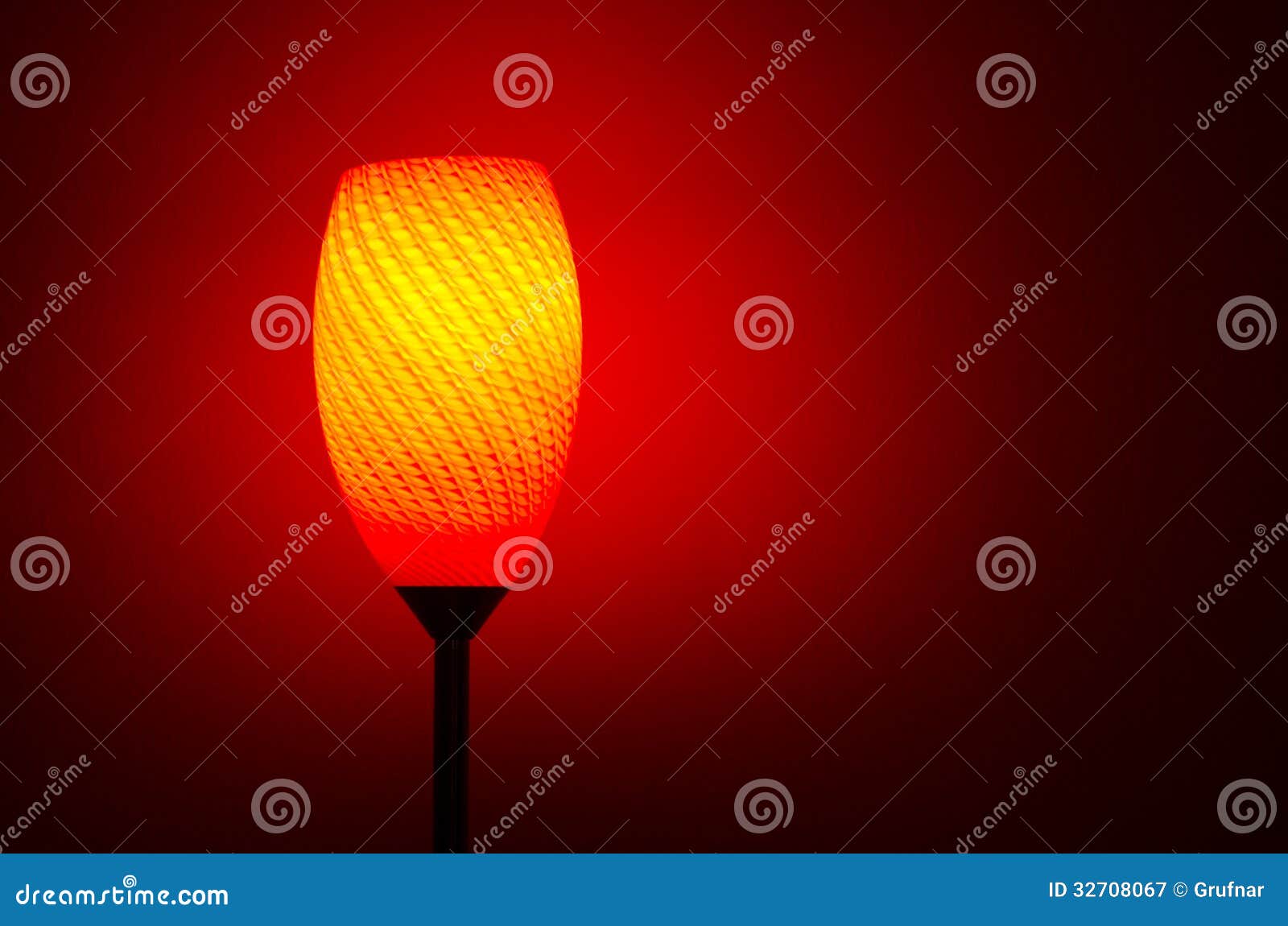 Lamp Shining Red and Orange Color Light Stock Image - Image of lust ...