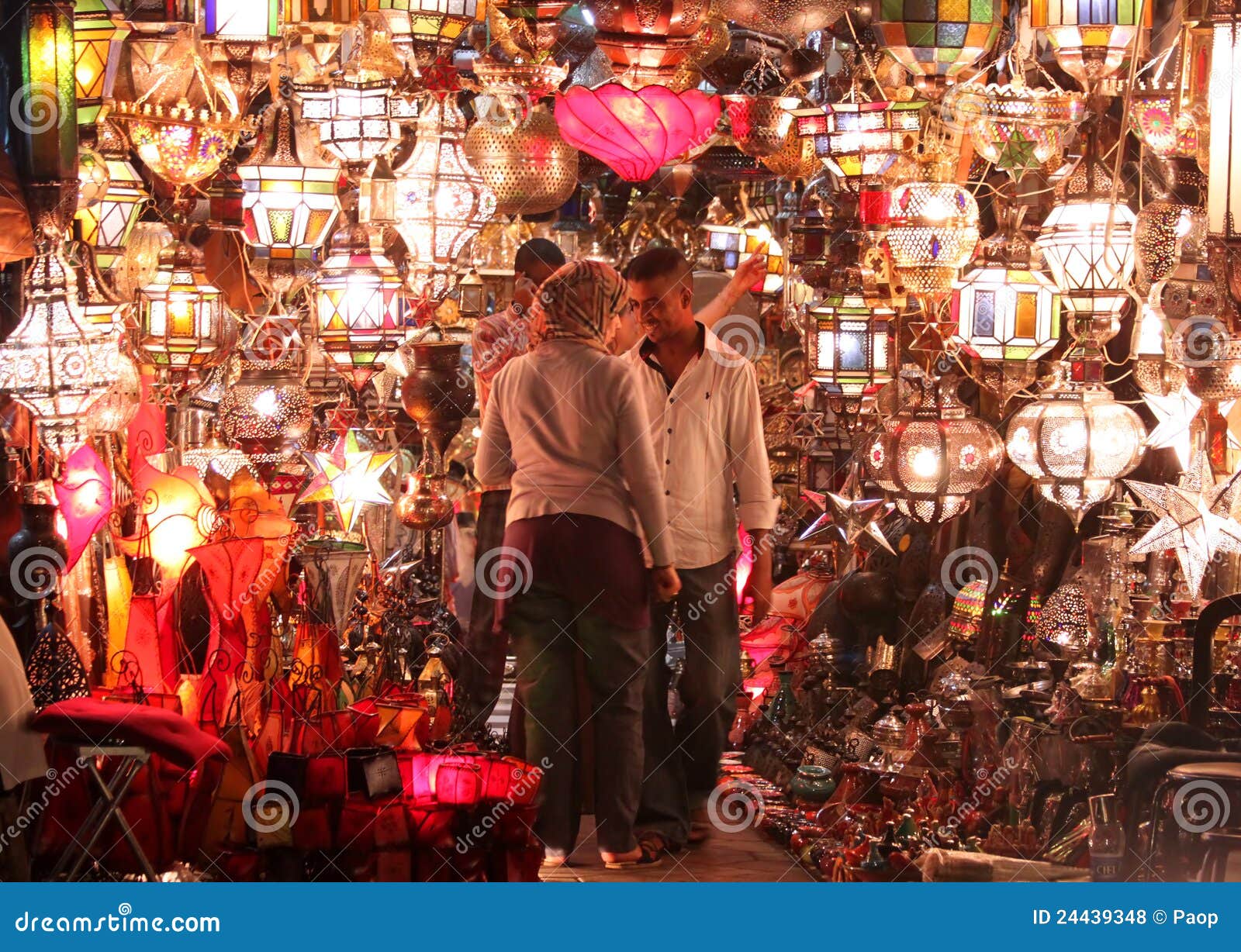Lamp shop editorial stock photo. Image of djemaa, lantern - 24439348
