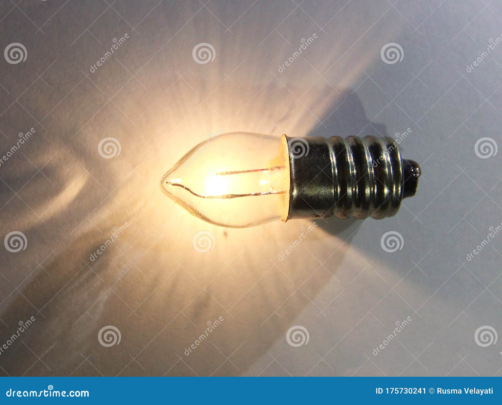 Lamp Single Light Bulb Macro Shot Stock Image - Image of electricity ...
