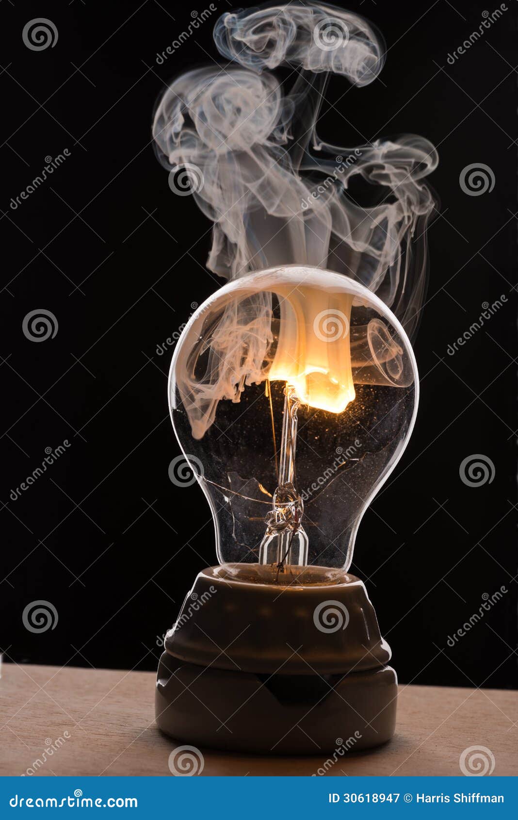 Lamp stock image. Image of smoke, broken, smoking, lamp - 30618947