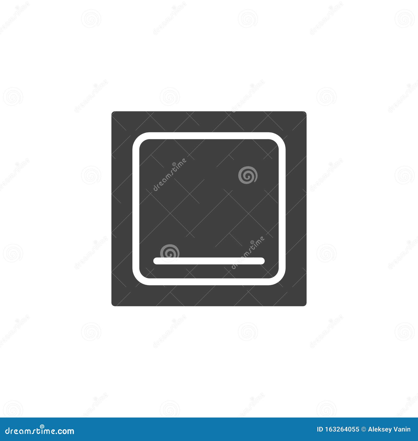Lamp switch vector icon stock vector. Illustration of pictogram - 163264055