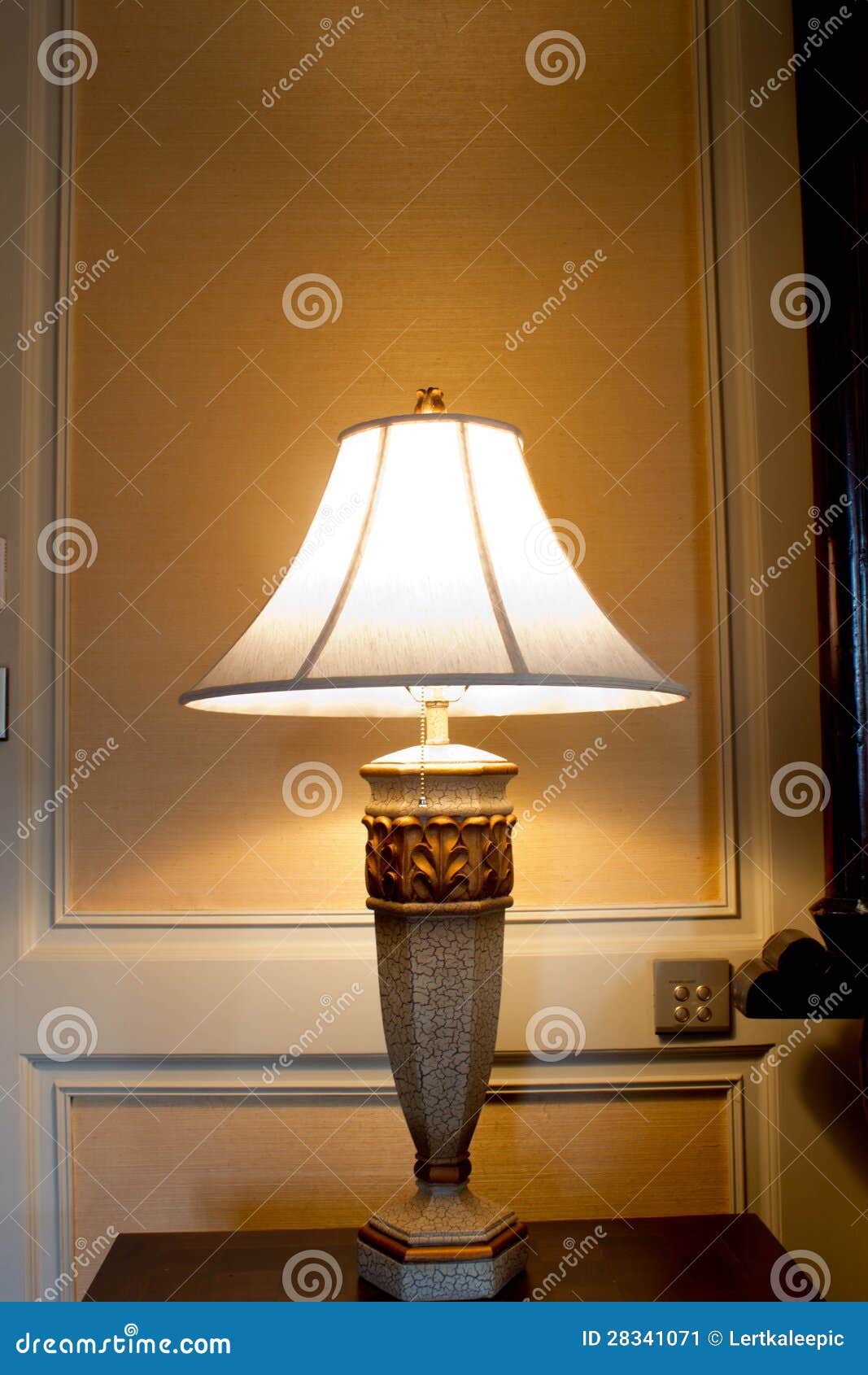 Lamp on the table stock image. Image of lighting, table - 28341071