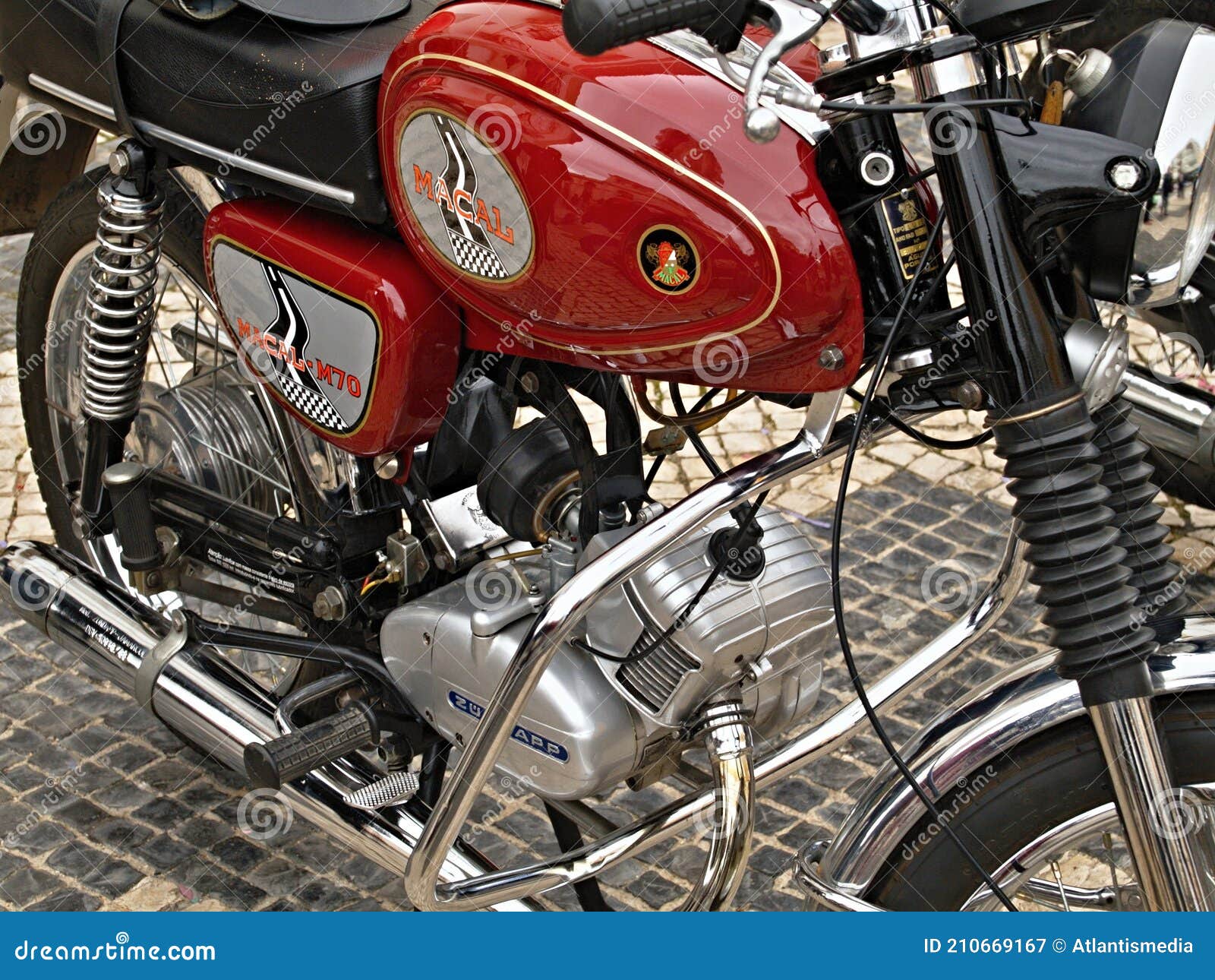Front of a Vintage Macal M70 Moped Editorial Photography - Image of ...