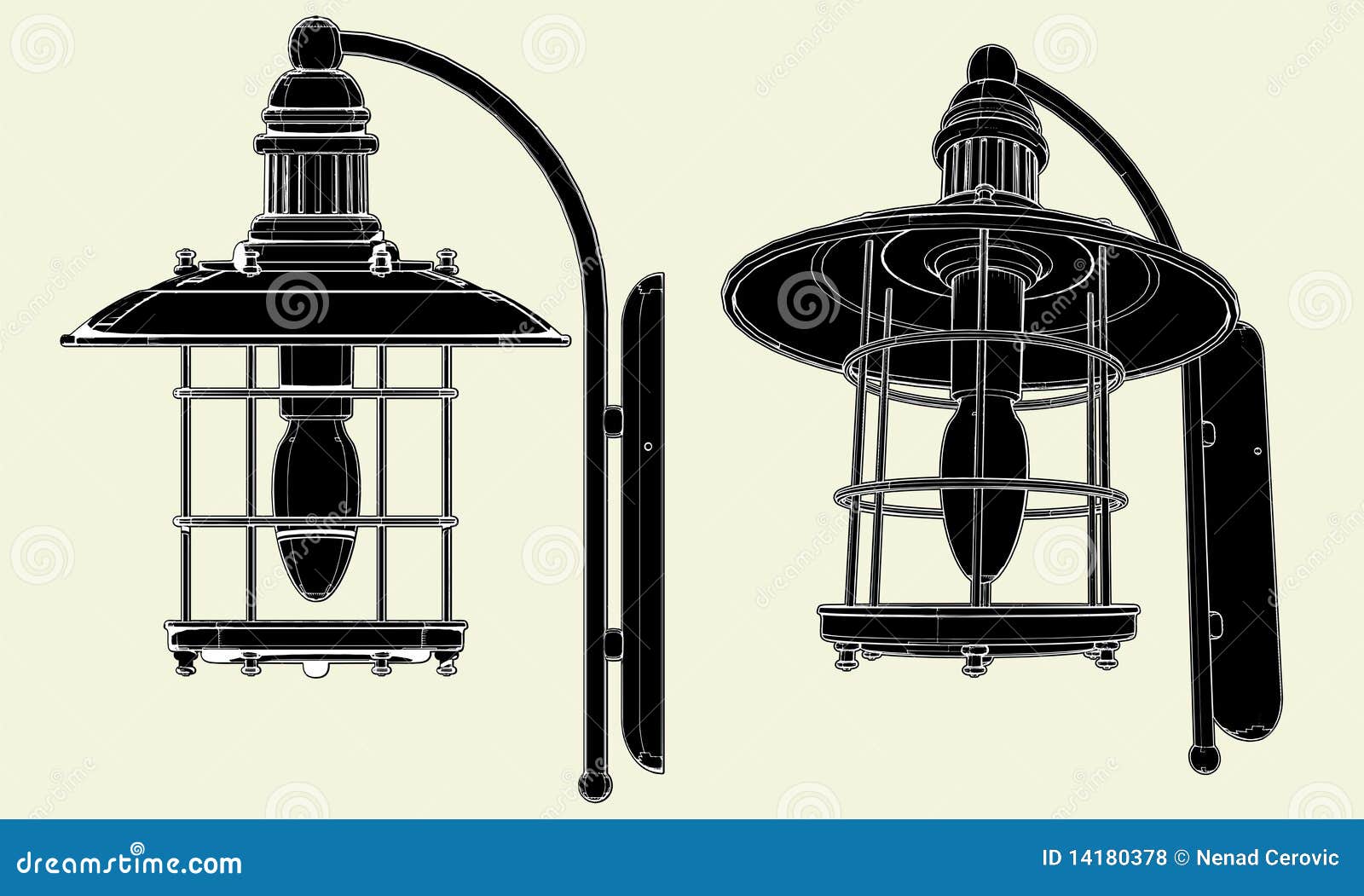 Lamp Vector 02 stock vector. Illustration of decoration - 14180378
