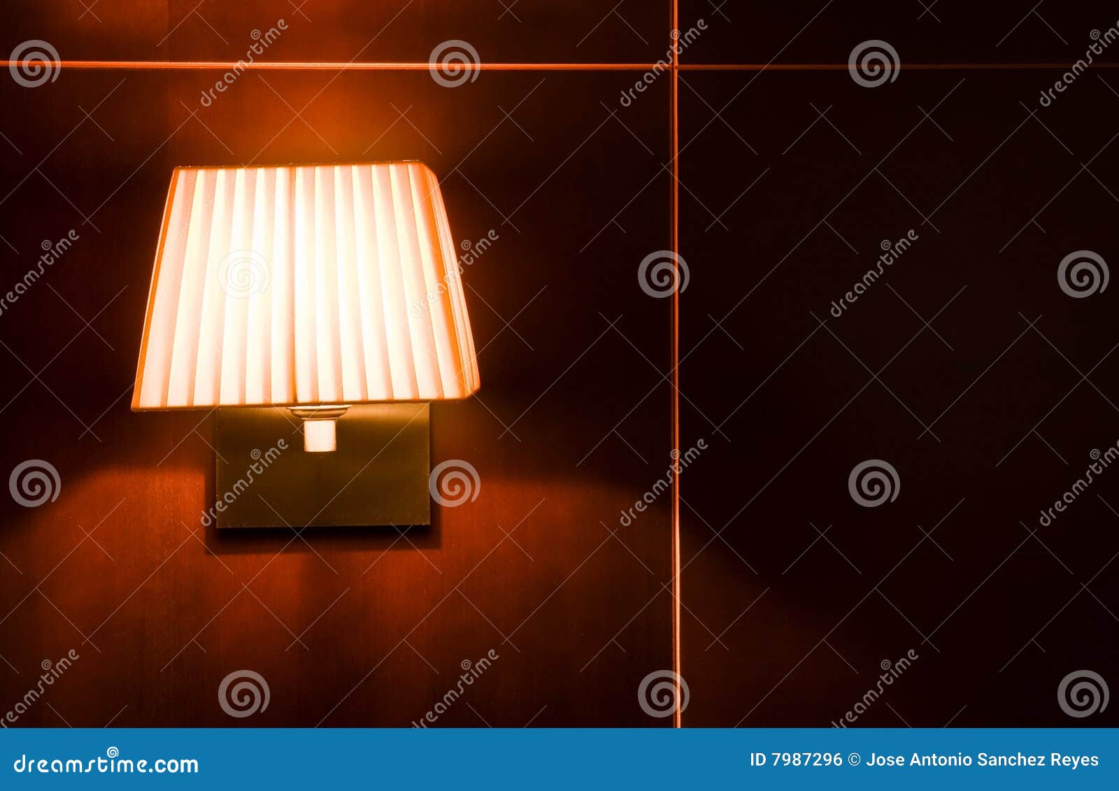 Lamp on wall stock photo. Image of background, comfortable - 7987296