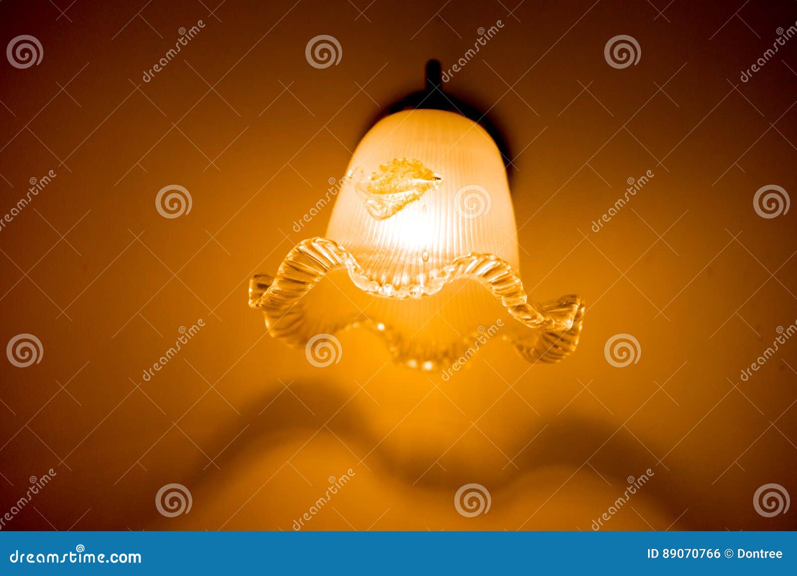 Lamp on wall in home stock photo. Image of architecture - 89070766