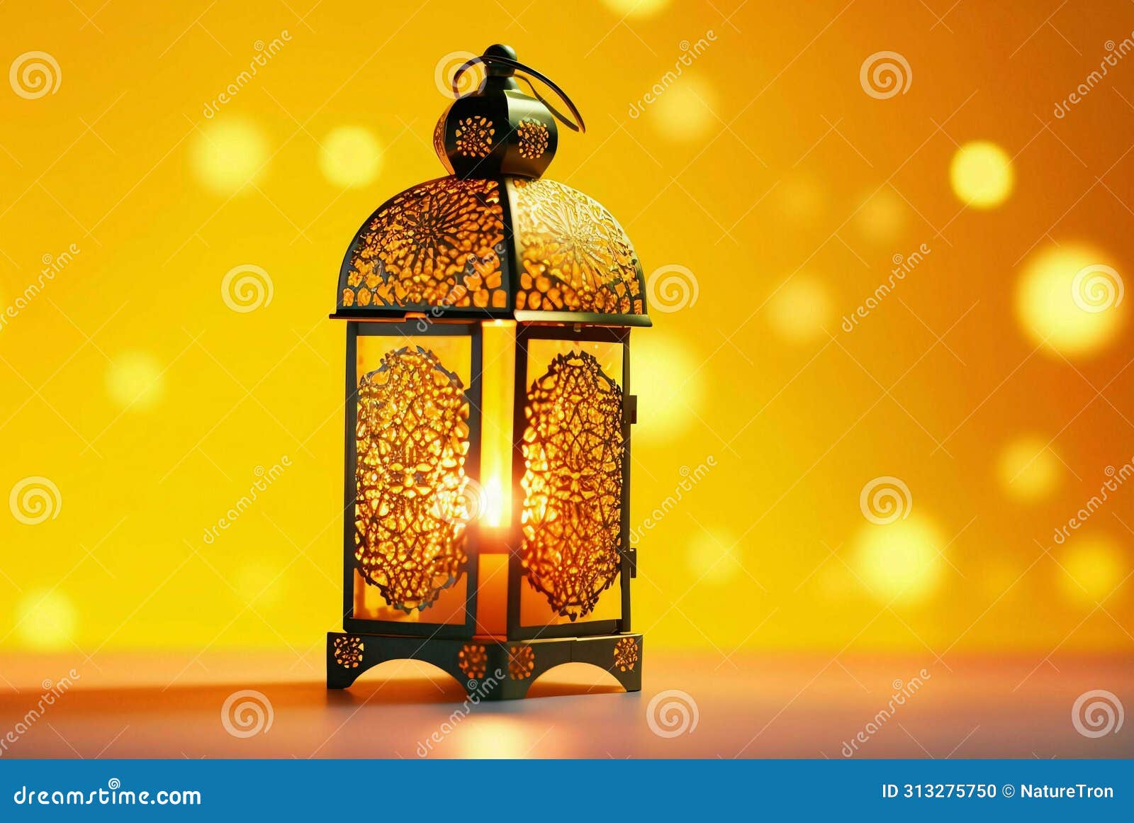 Lamp on the Wall Lamp on the Wall in Mosque Stock Illustration ...