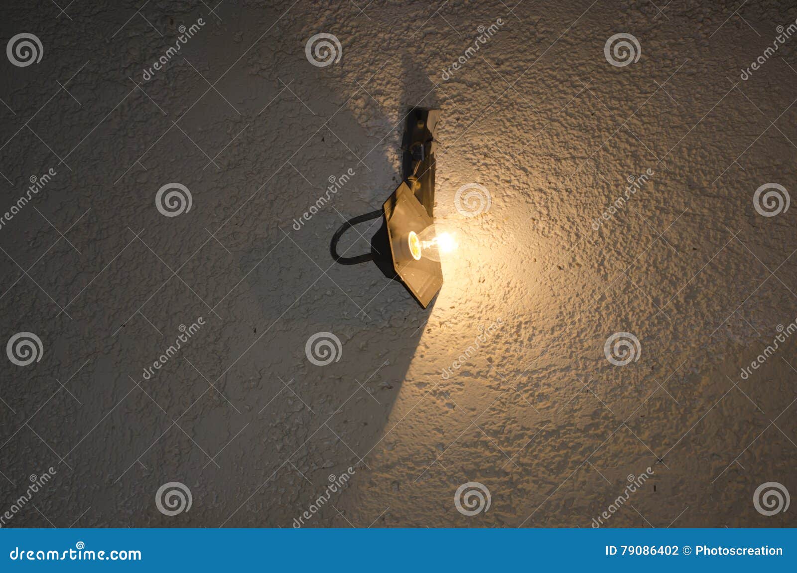 Lamp on the wall stock photo. Image of classic, color - 79086402