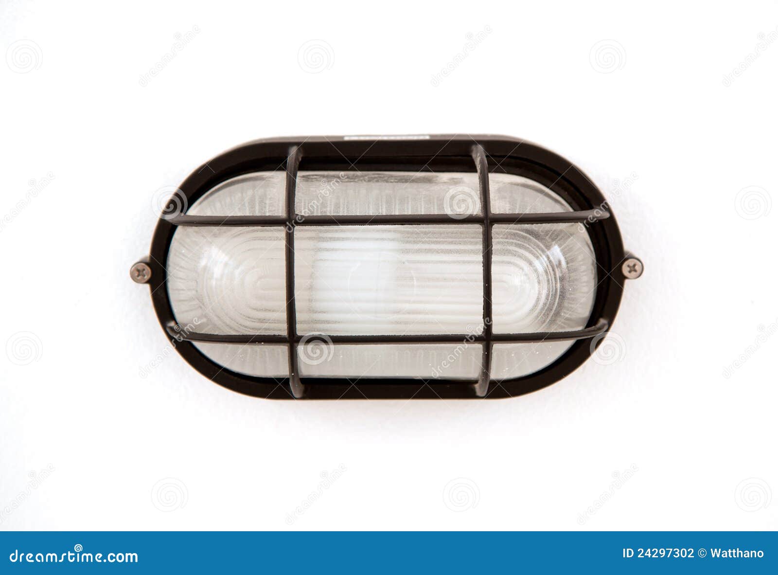 Lamp Wall on White Background Stock Photo - Image of office, design ...