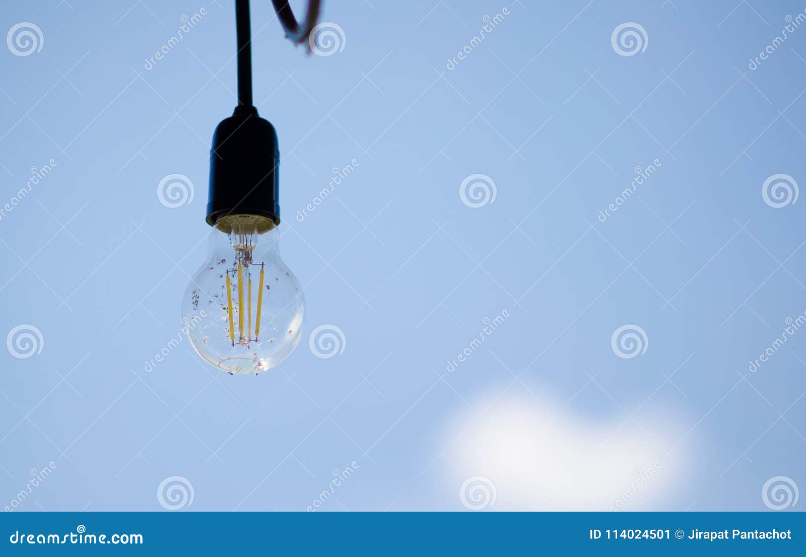 Lamp with wires stock image. Image of party, outdoor - 114024501