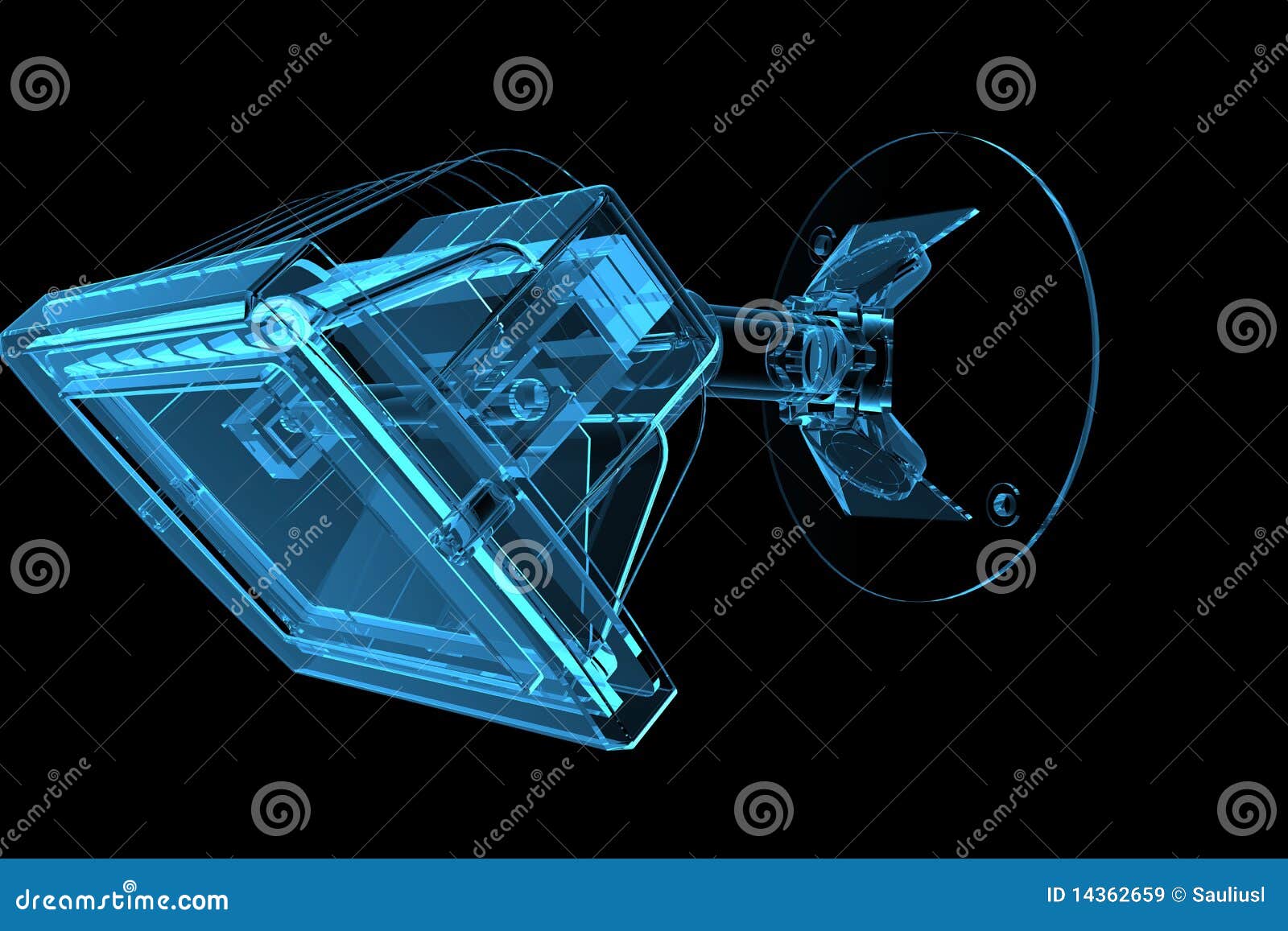 Lamp xray blue transparent stock illustration. Illustration of outlined ...