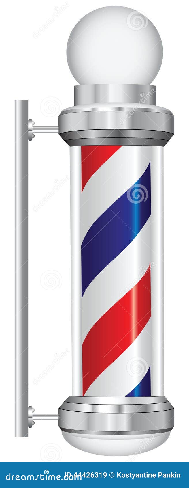 Lampada Del Barbiere Di Simbolo Illustrazione Vettoriale ...