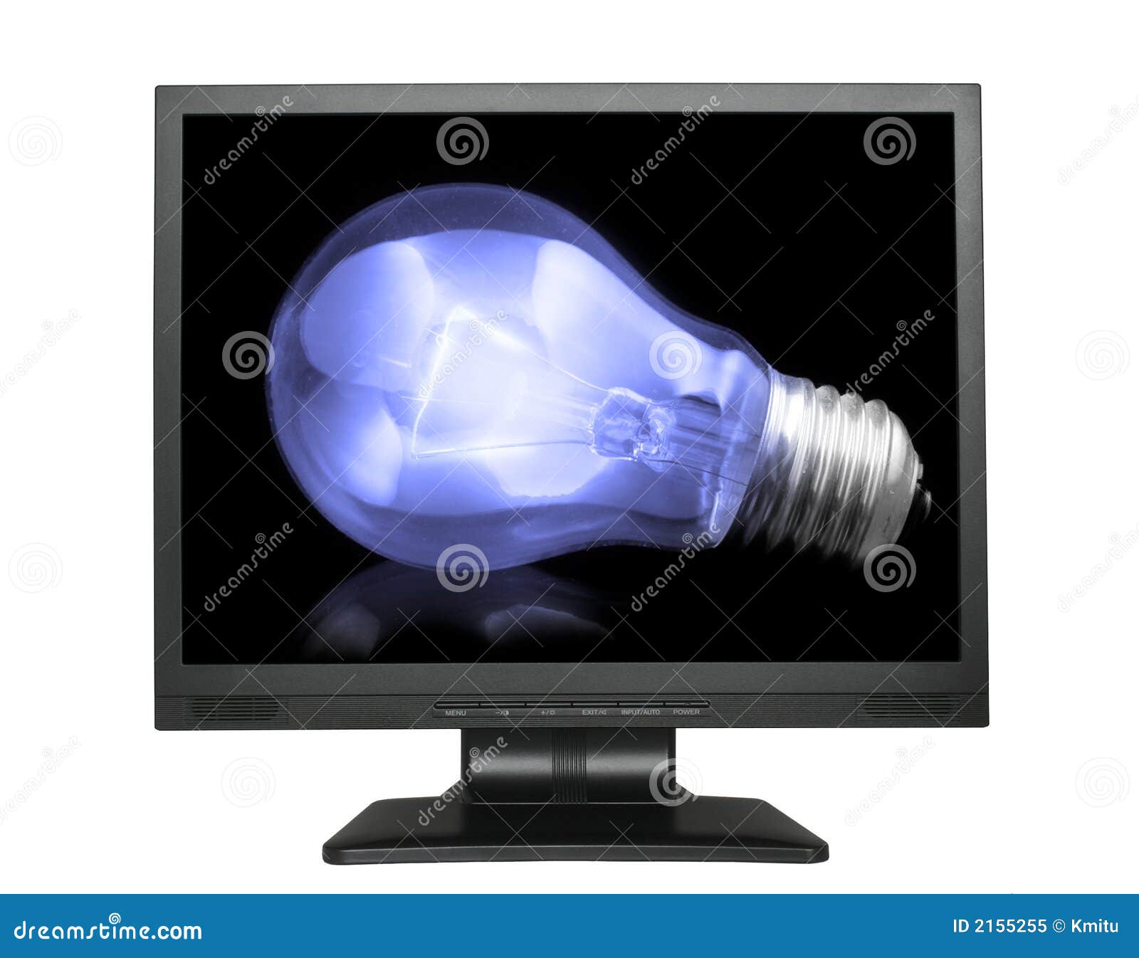 Lampadina in Schermo Dell'affissione a Cristalli Liquidi Immagine Stock ...