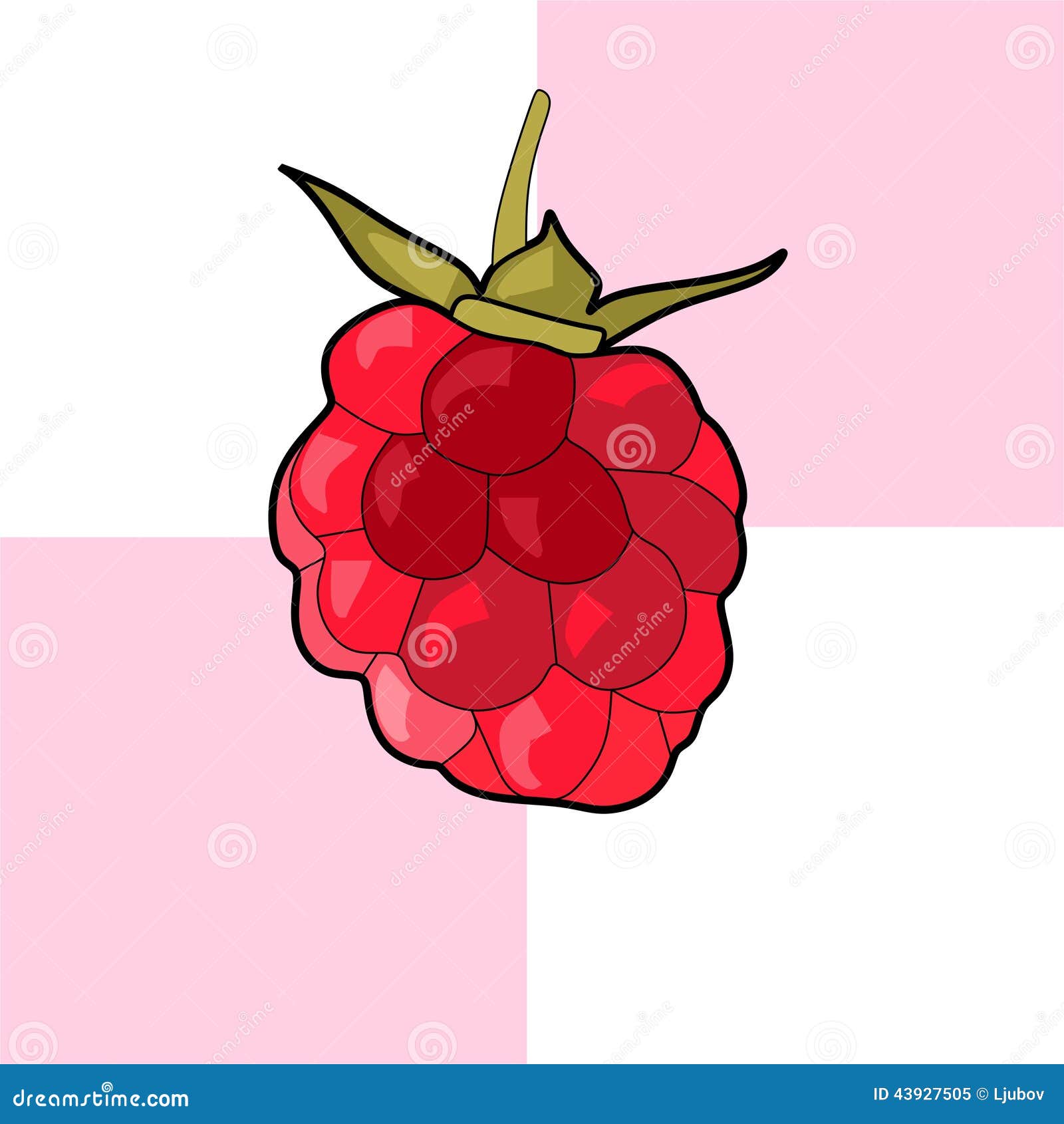 Lampone illustrazione di stock. Illustrazione di stagione - 43927505