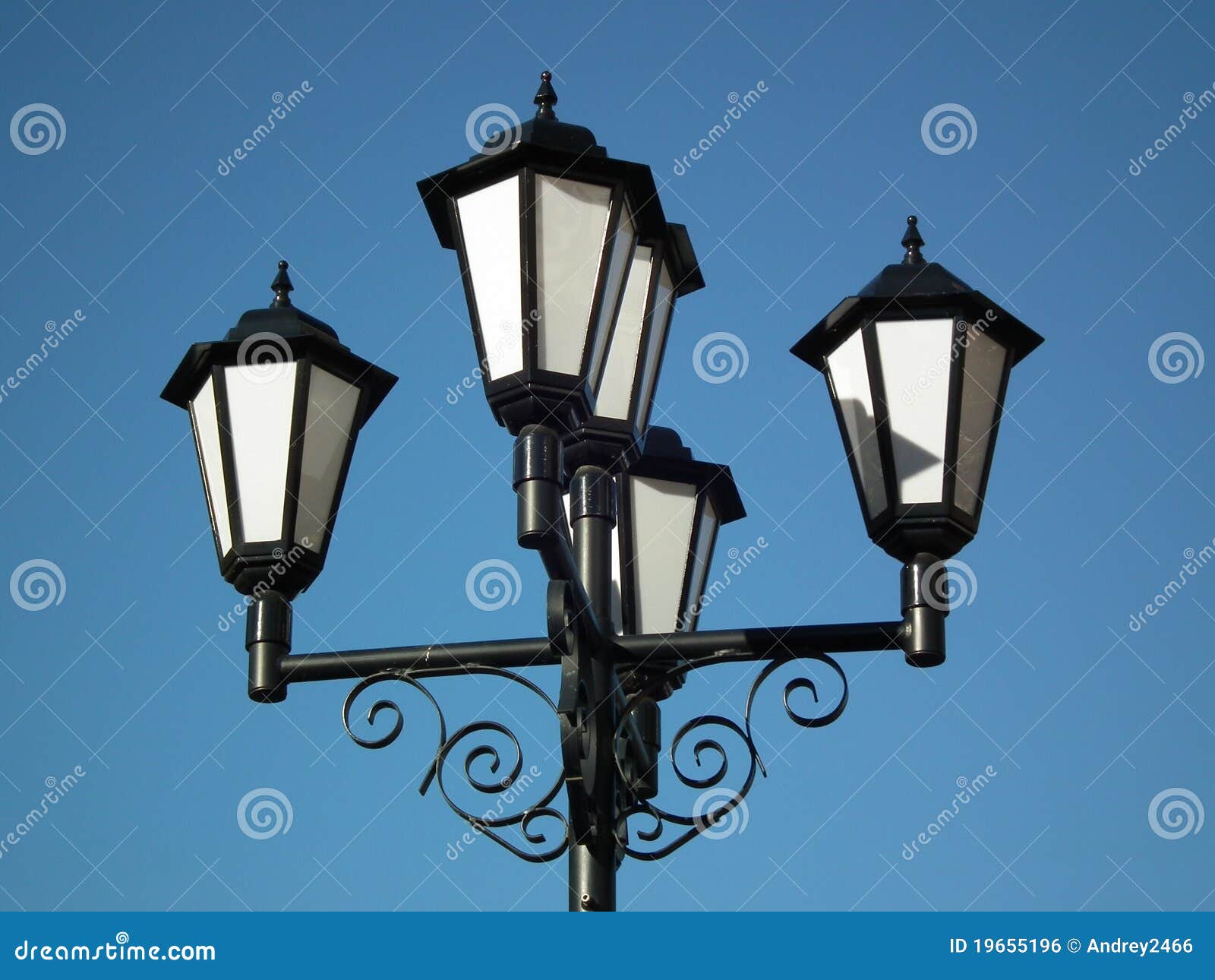 Lamppost stock photo. Image of pole, beauty, lantern - 19655196