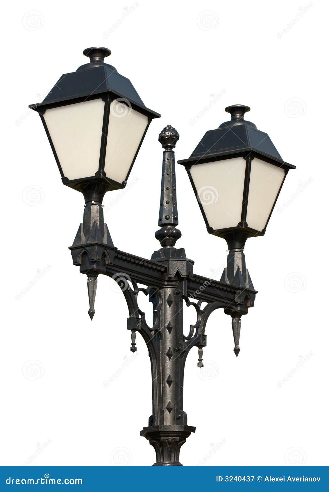 Lamppost stock image. Image of porch, steel, white, ancient - 3240437