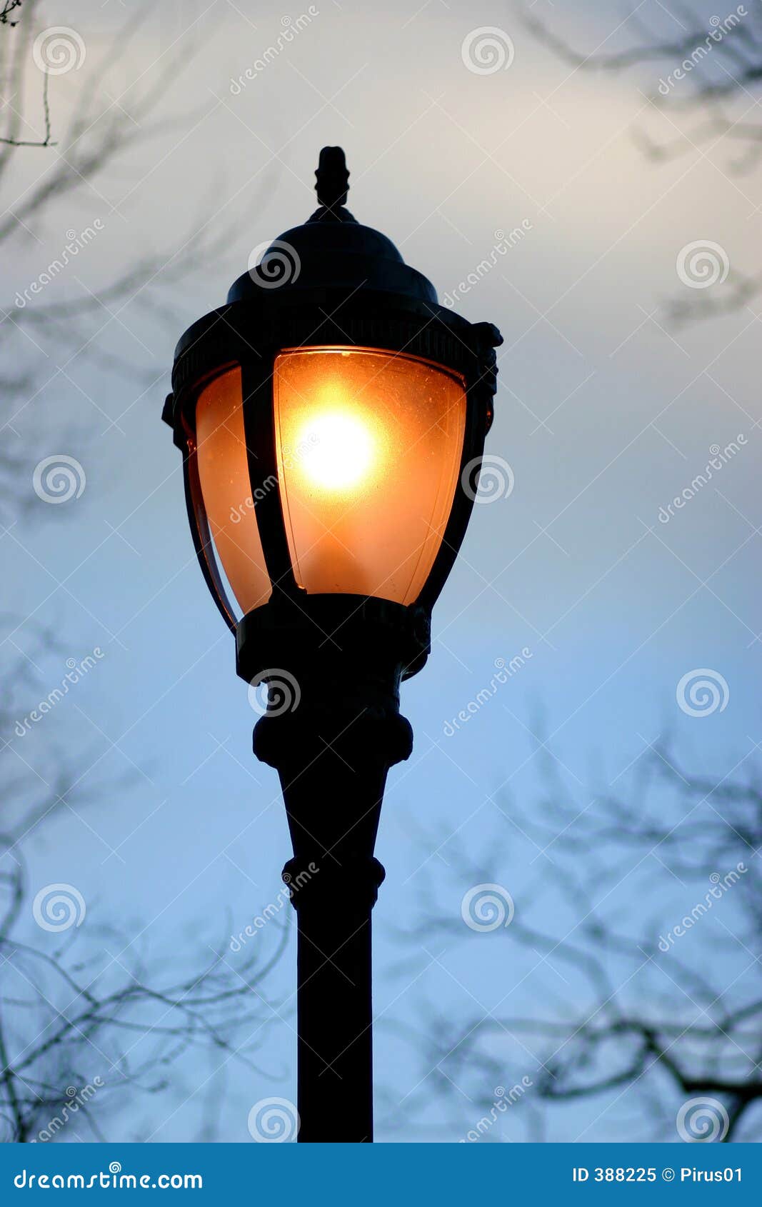 Lamppost stock image. Image of orange, blue, source, lamppost - 388225