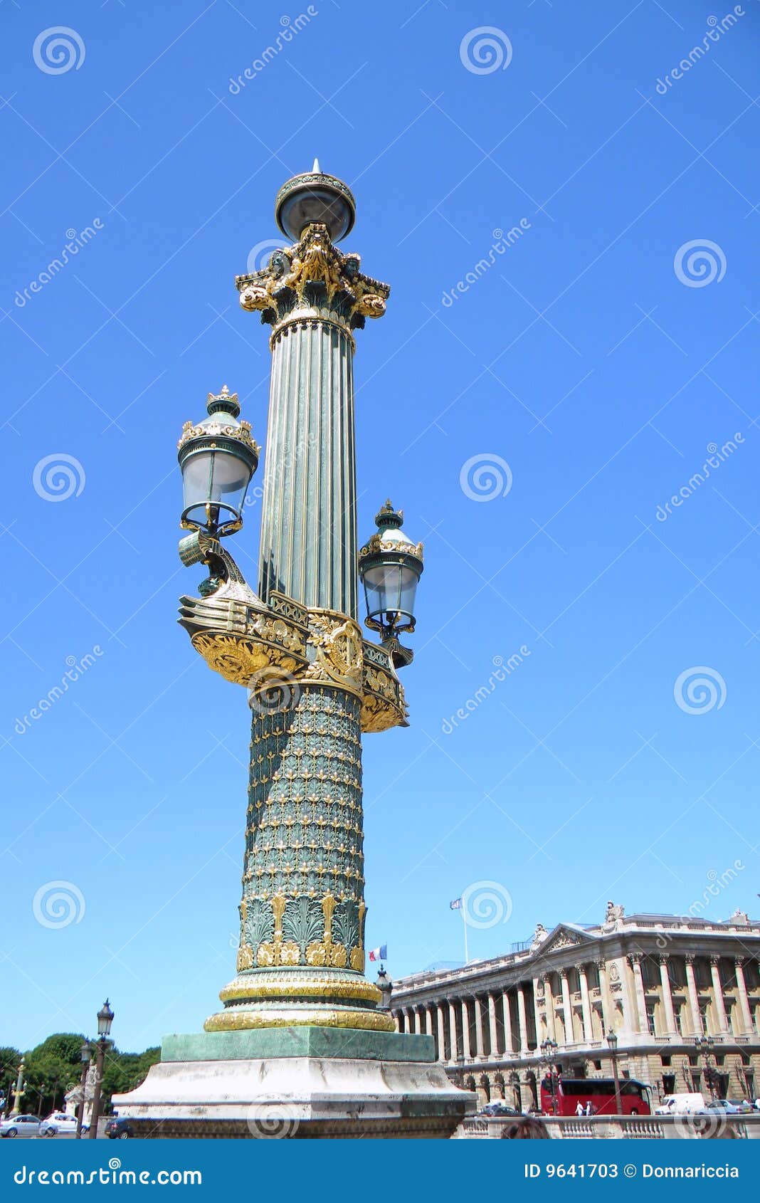 Lamppost, Paris stock image. Image of streetlight, decor - 9641703