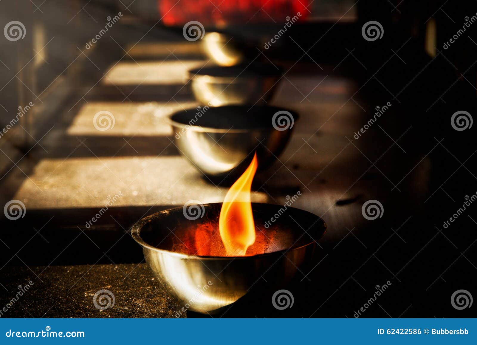 Lamps for Burning Incense in a Chinese Temple. Stock Photo - Image of ...