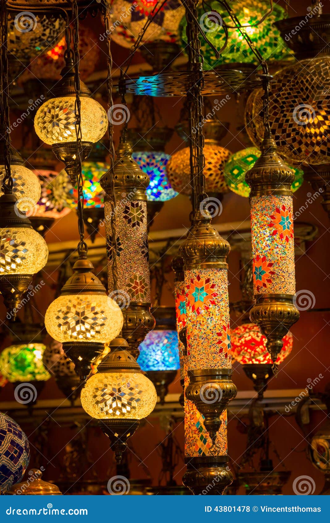 Lamps at the Grand Bazaar stock photo. Image of middle - 43801478