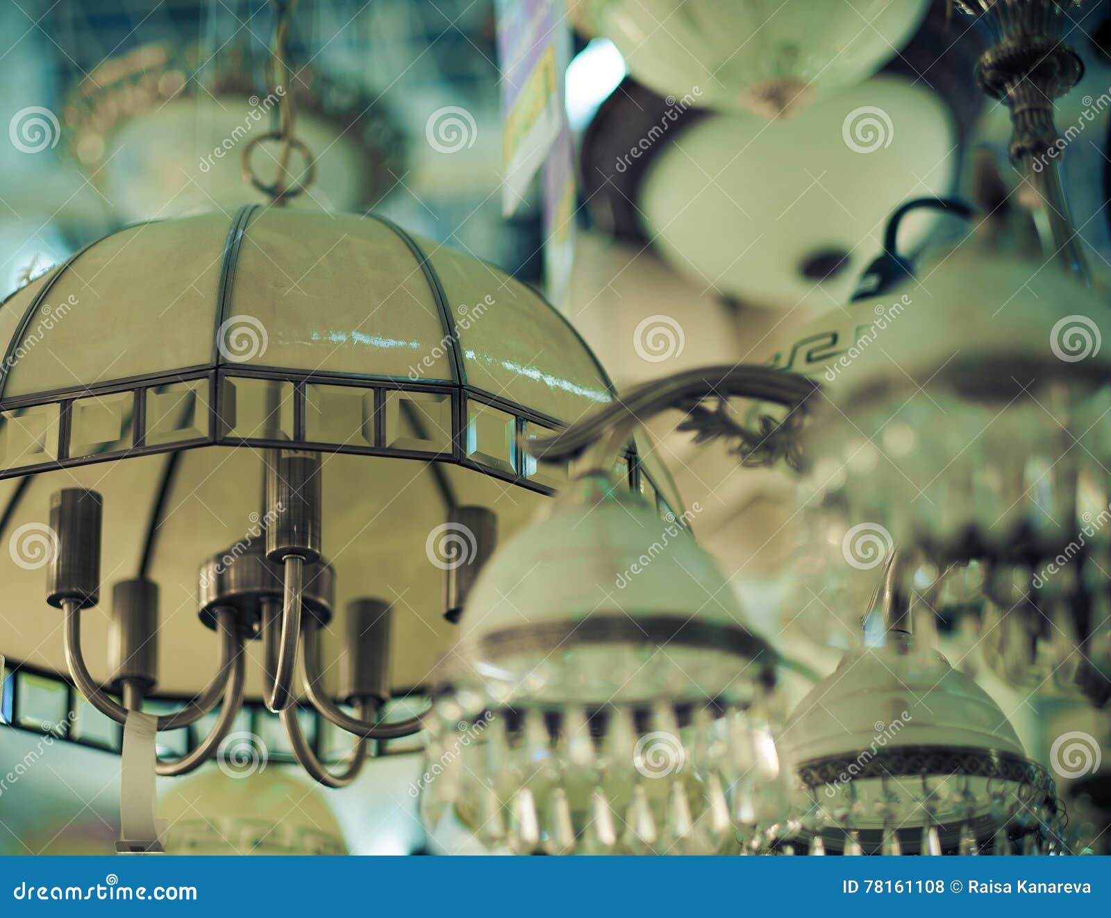 The lamps in the shop stock photo. Image of brown, decor - 78161108