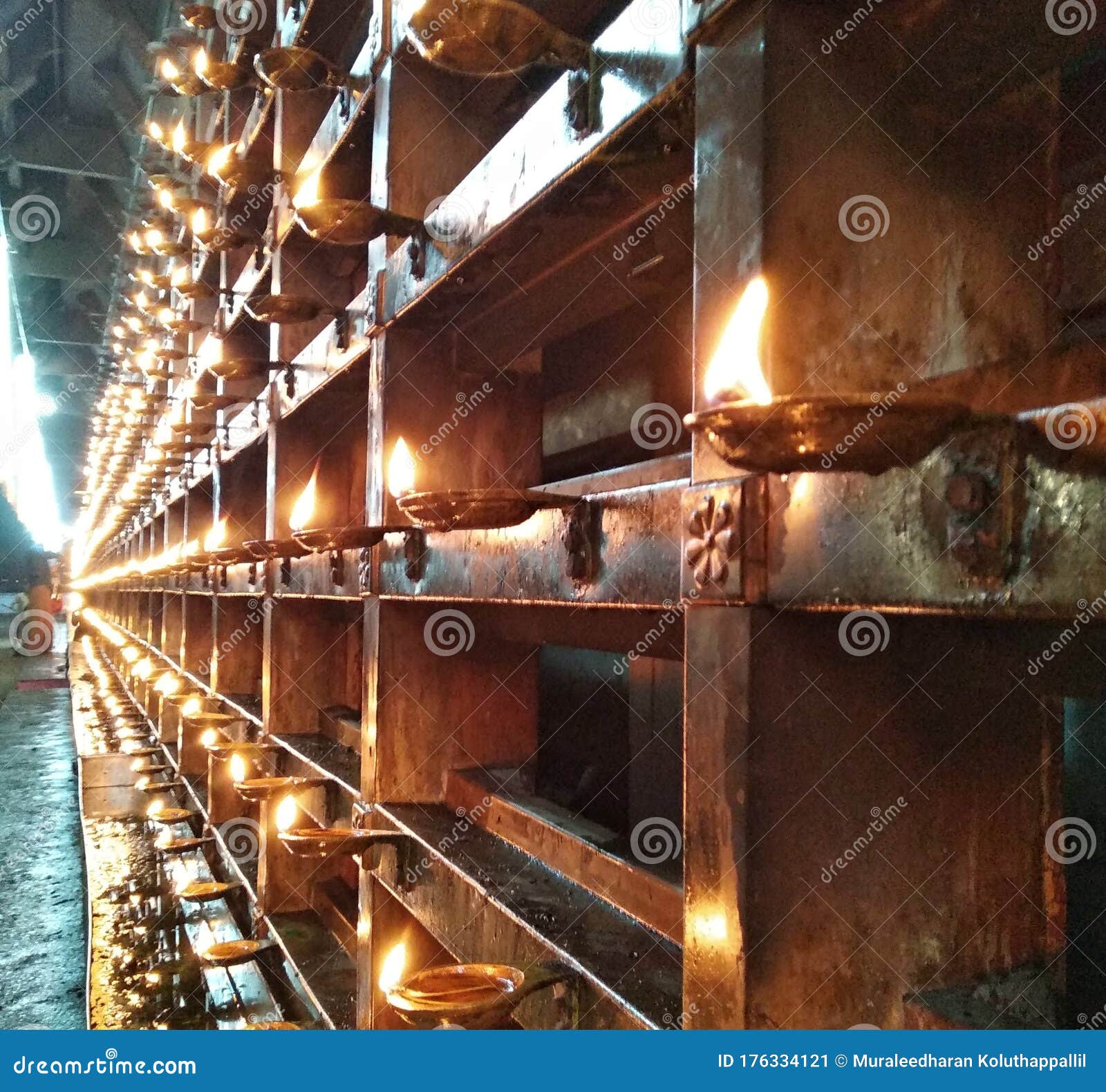 Lamps in temple stock image. Image of temple, brilliance - 176334121