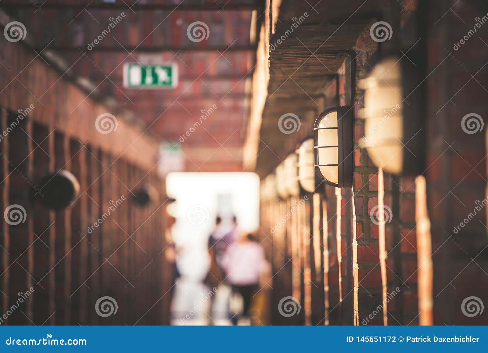 Lamps on the Top of a Masoned Building Stock Photo - Image of built ...