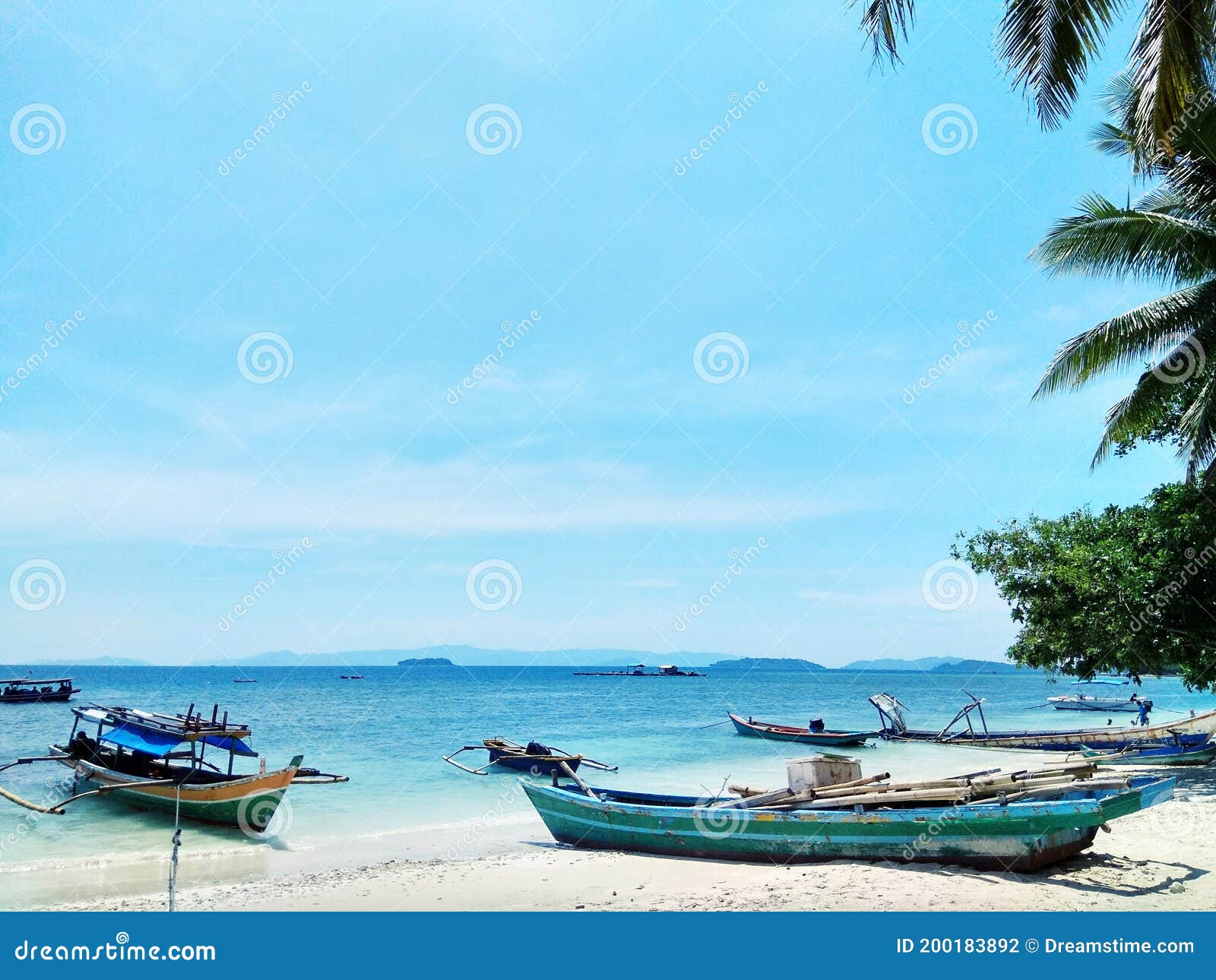 Lampung Beach stock photo. Image of holiday, scenery - 200183892