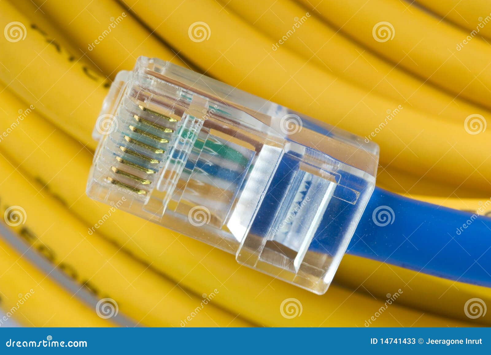 LAN Cable stock image. Image of wire, white, electric - 14741433