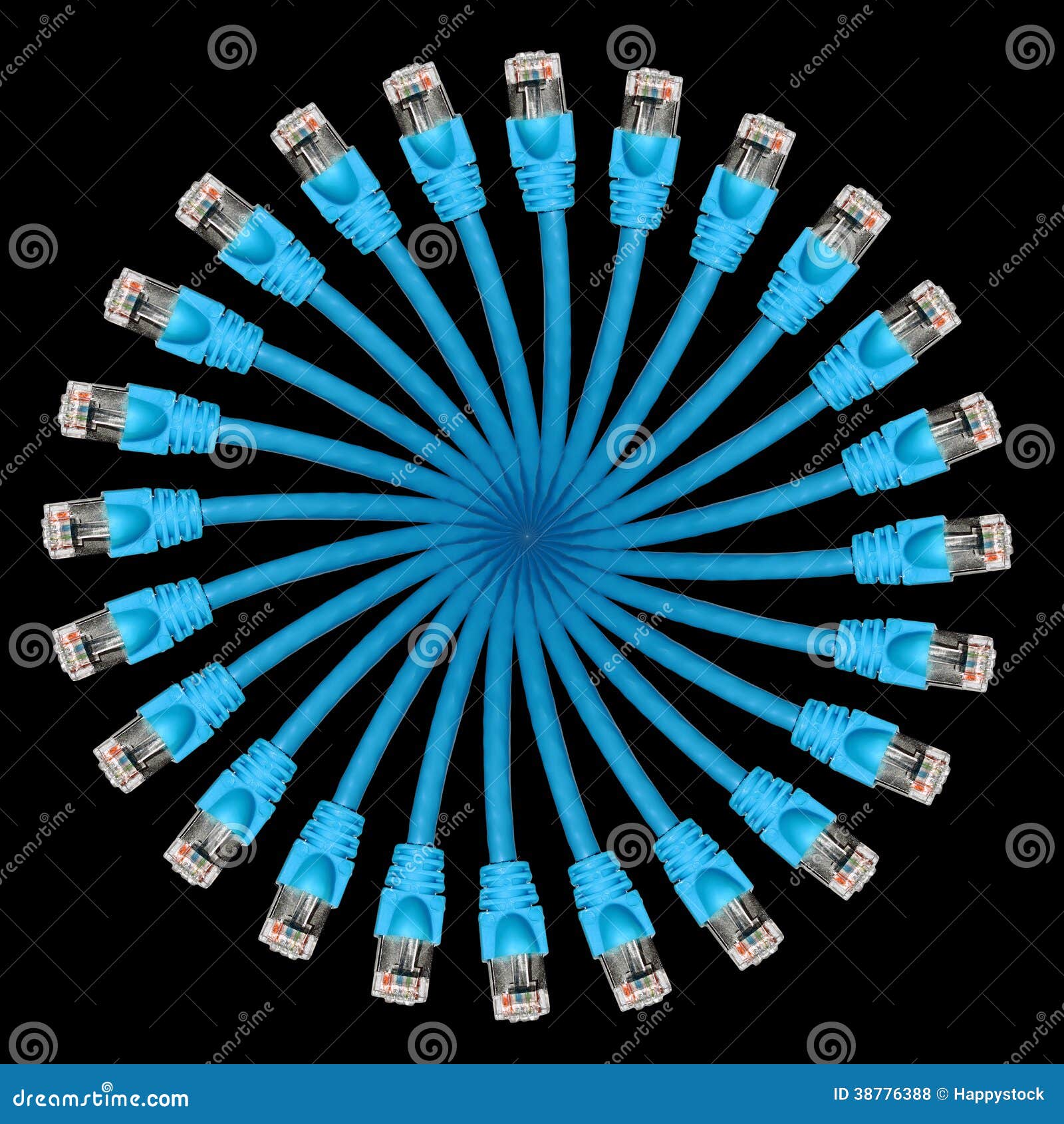 Lan Cable Abstract Circle Shape Stock Photo - Image of link ...