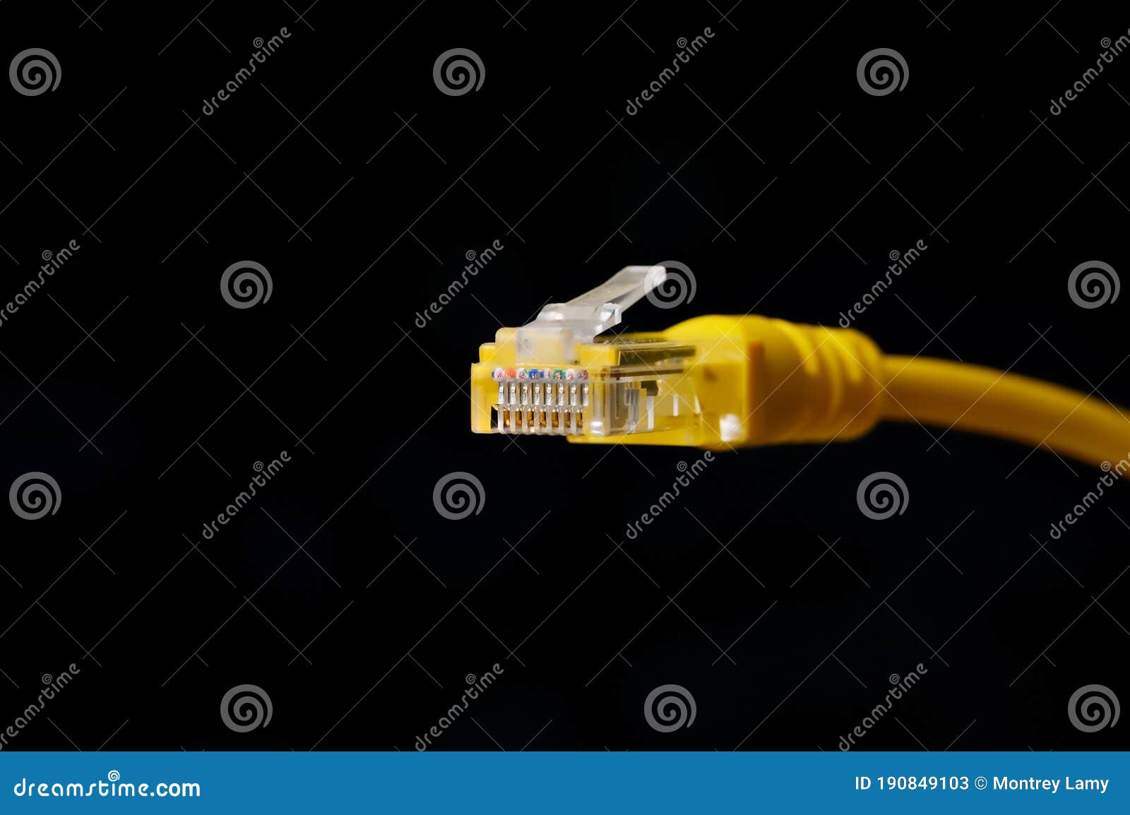 The LAN Cable High Quality Signal Connection Cable Stock Image - Image ...