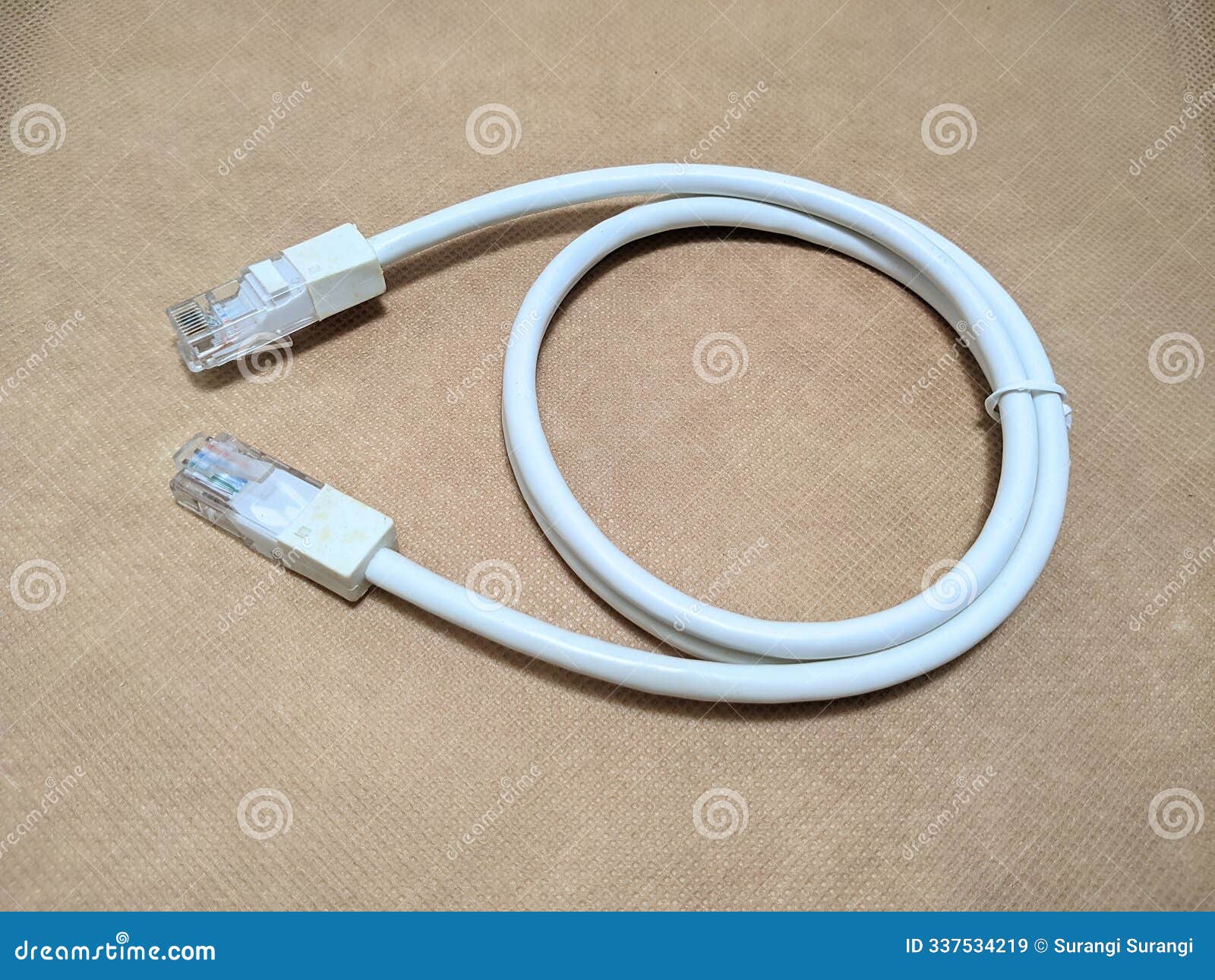 LAN Cable (Local Area Network) Connecting Cable. Stock Image - Image of ...