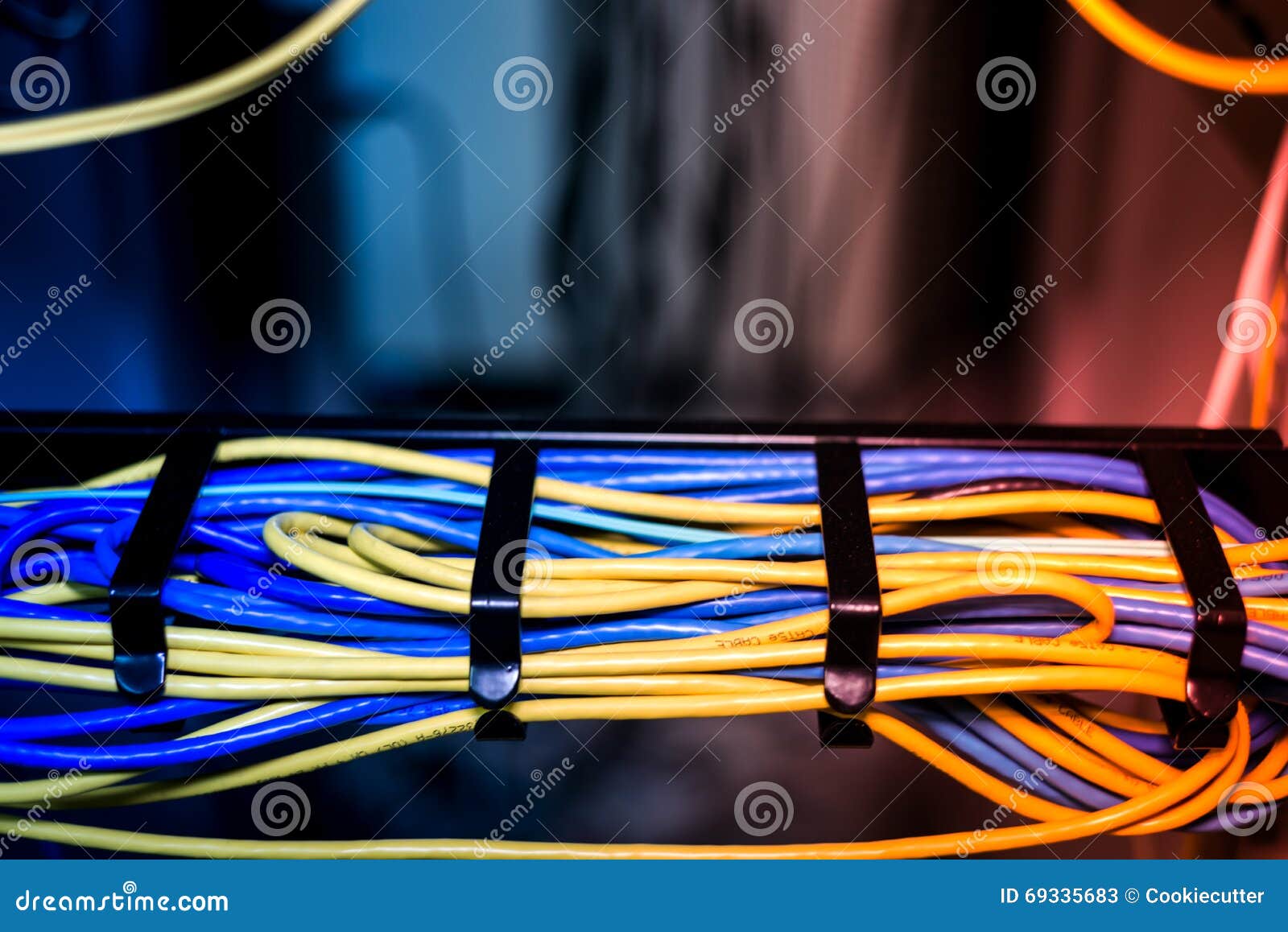 Lan cable in network room stock image. Image of networking - 69335683