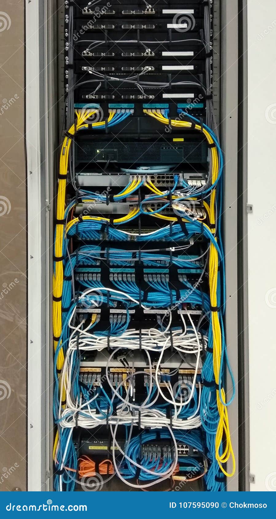 The LAN cable use server stock photo. Image of tech - 107595090