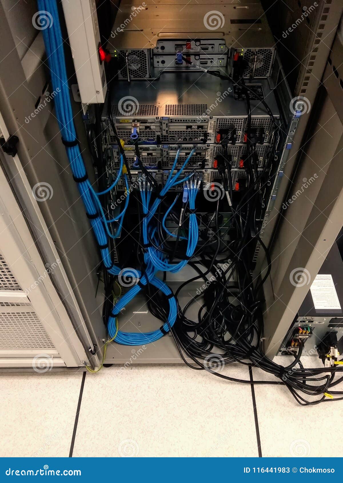 The LAN cable use server stock image. Image of fiber - 116441983