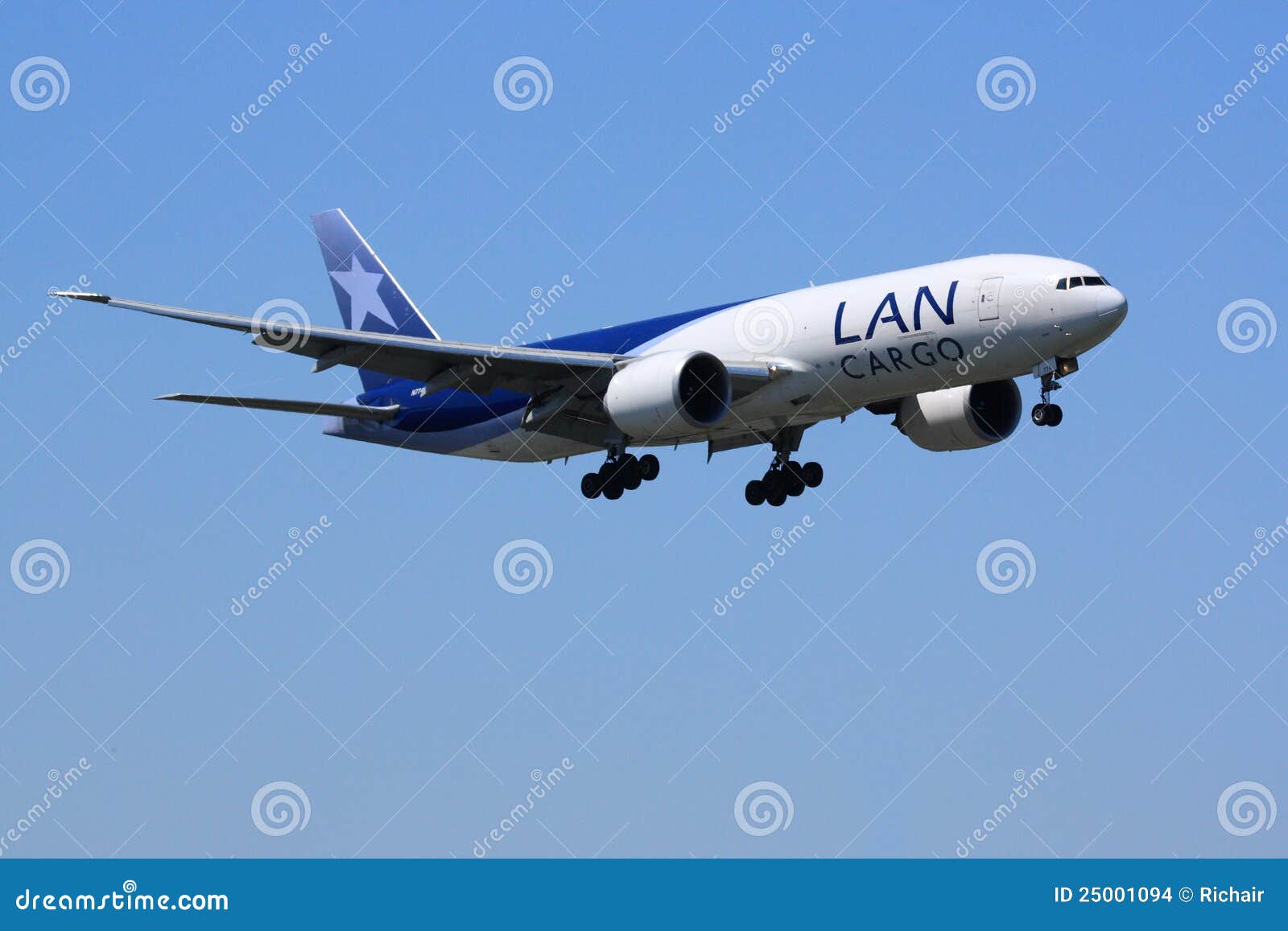 LAN Cargo Boeing 777 during Landing Editorial Stock Image - Image of ...