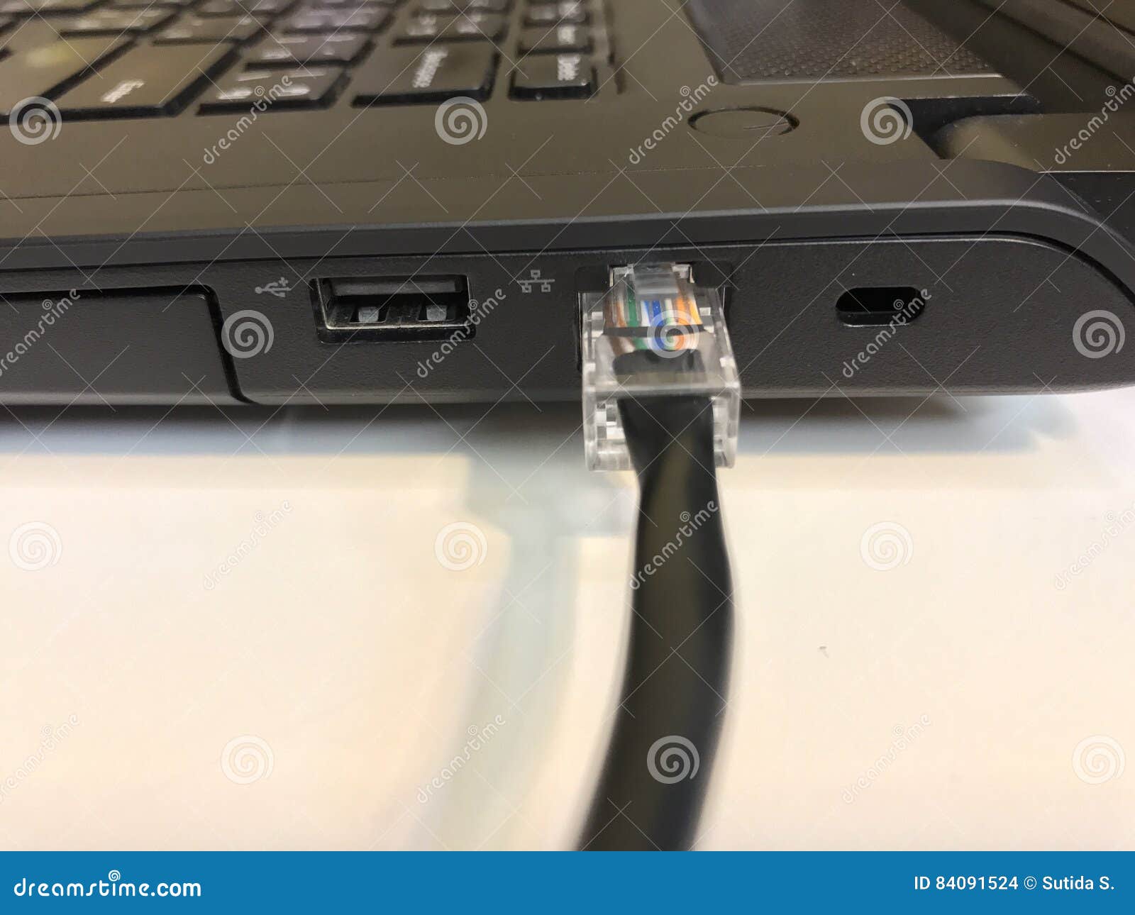 LAN connector stock photo. Image of cord, cable, network - 84091524