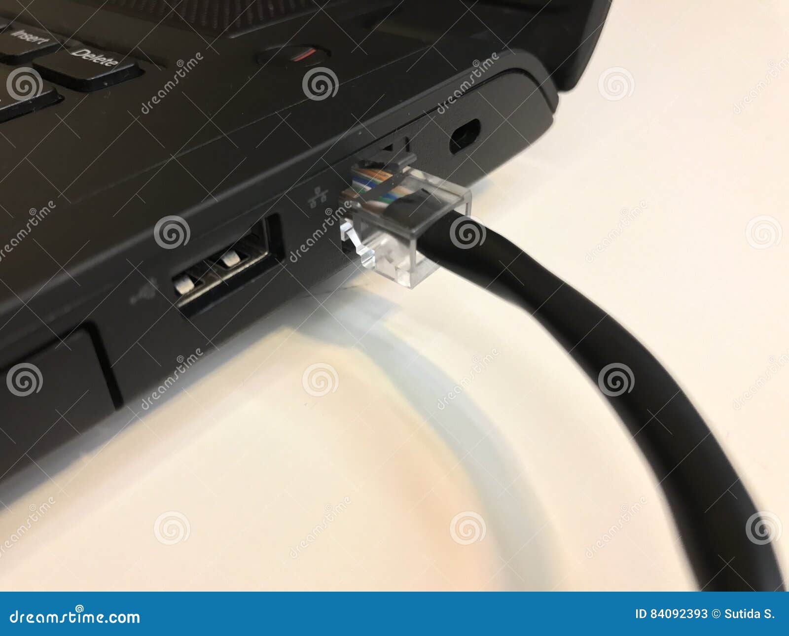 LAN connector stock image. Image of cable, connection - 84092393