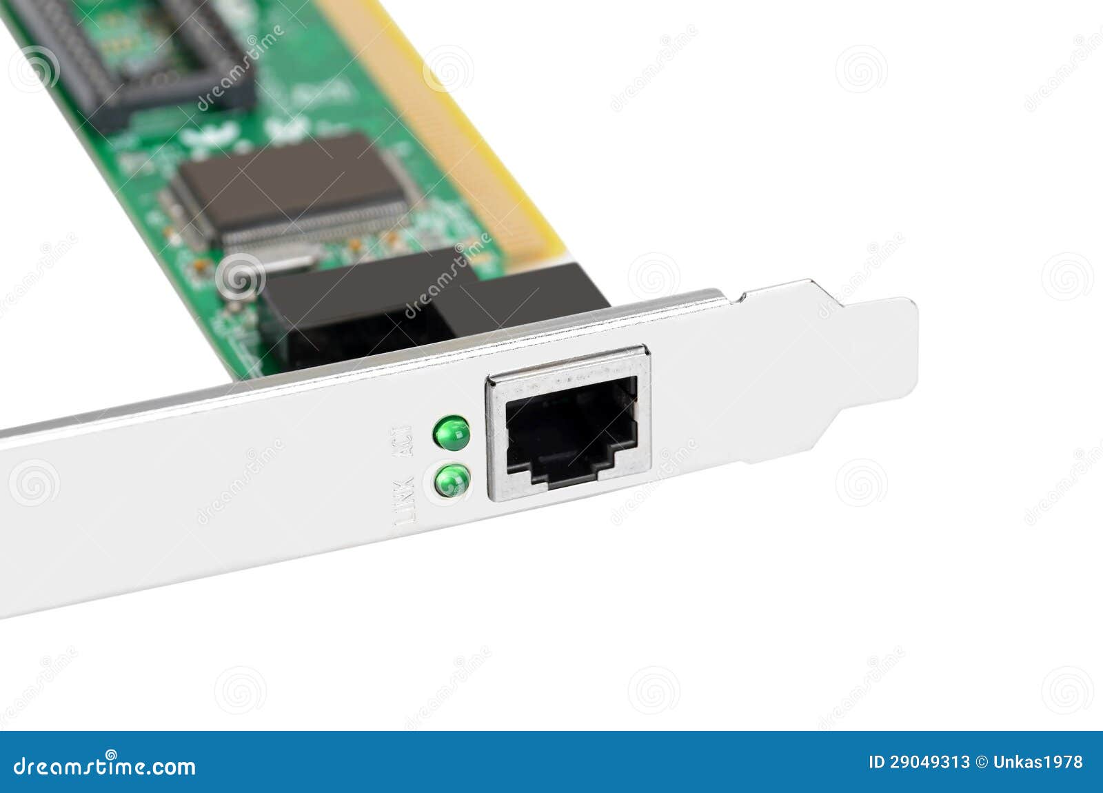 LAN network card stock image. Image of microelectronics - 29049313