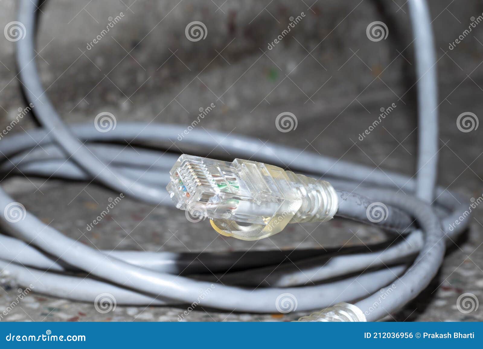 LAN Network Connection Ethernet Cable. Internet Cord Stock Photo ...