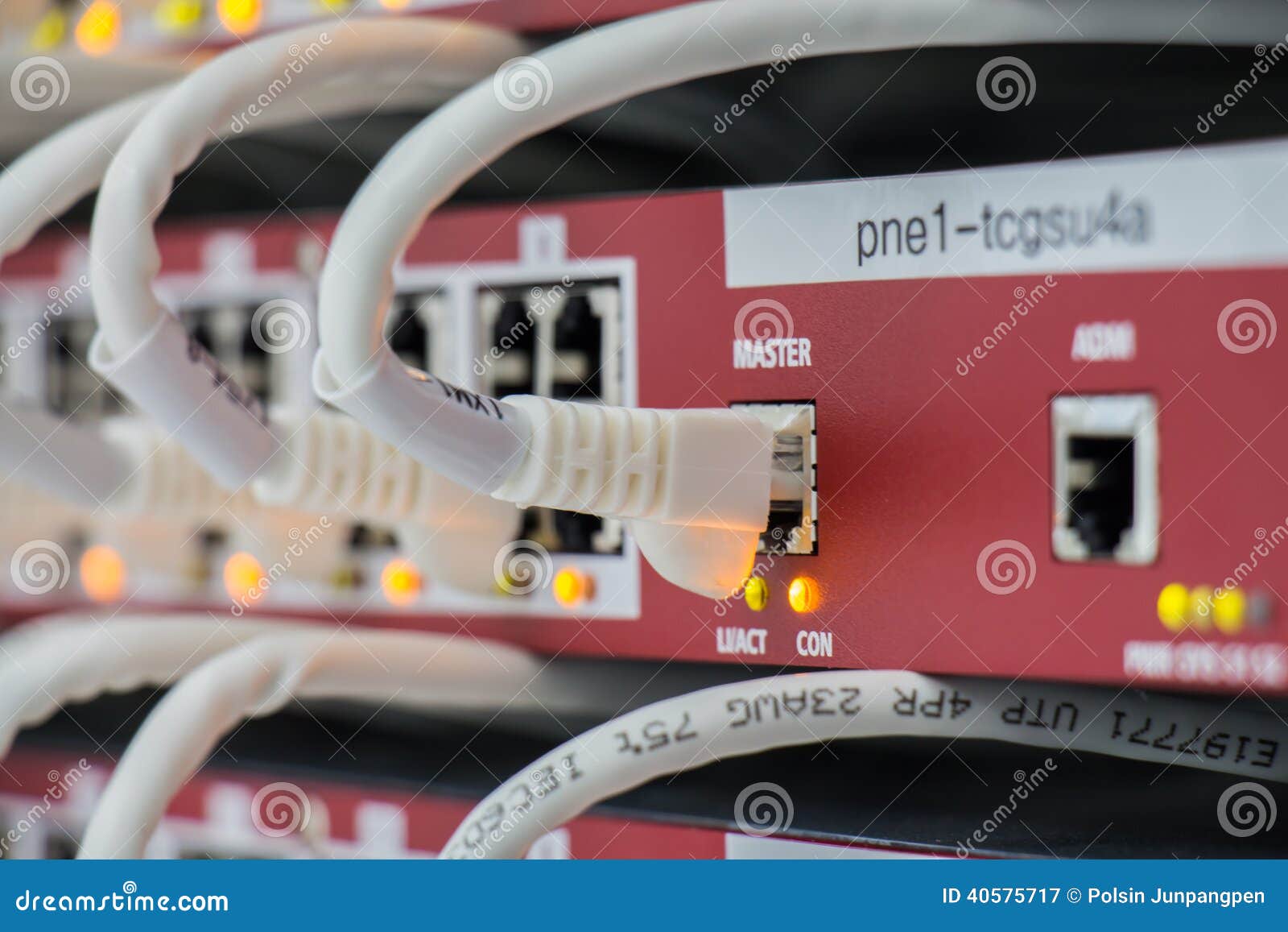 Lan panel switch stock image. Image of network, black - 40575717
