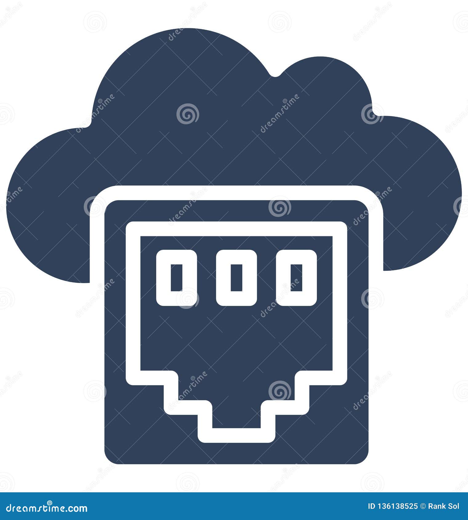 Lan Socket Isolated Vector Icon that Can Easily Modify or Edit. Stock ...