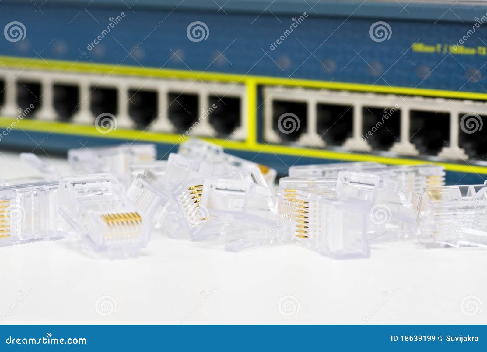 Lan Switch stock image. Image of connector, components - 18639199