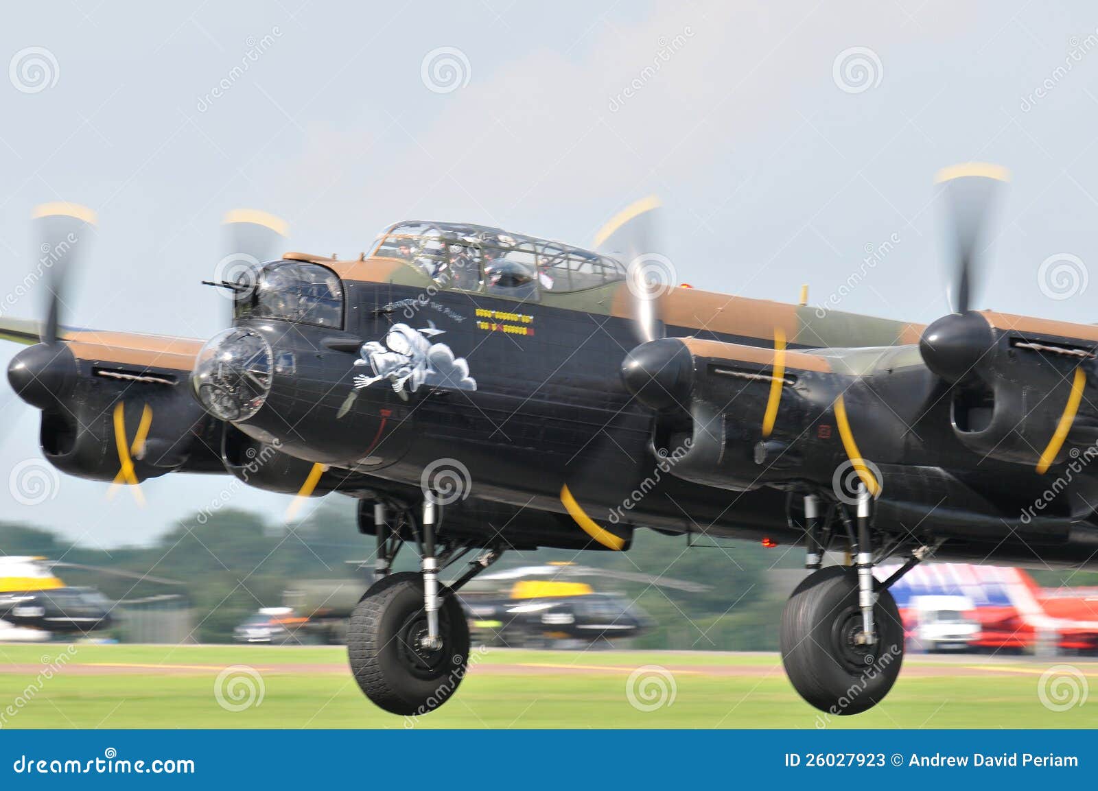Lancaster Bomber editorial stock photo. Image of camouflage - 26027923