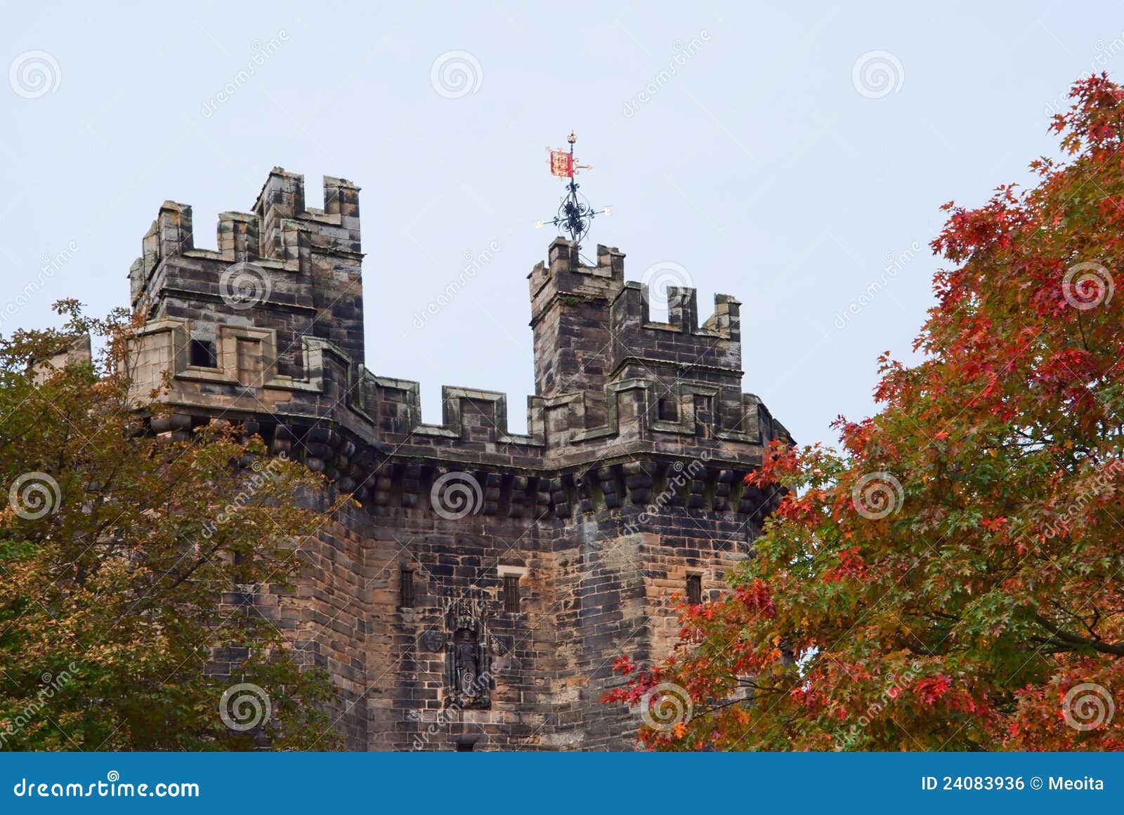 Lancaster castle gates stock photo. Image of vintage - 24083936
