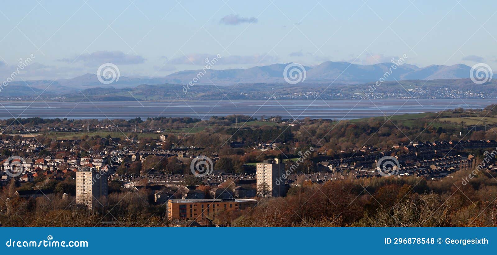 Lancaster, Morecambe Bay, English Lake District Stock Photo - Image of ...