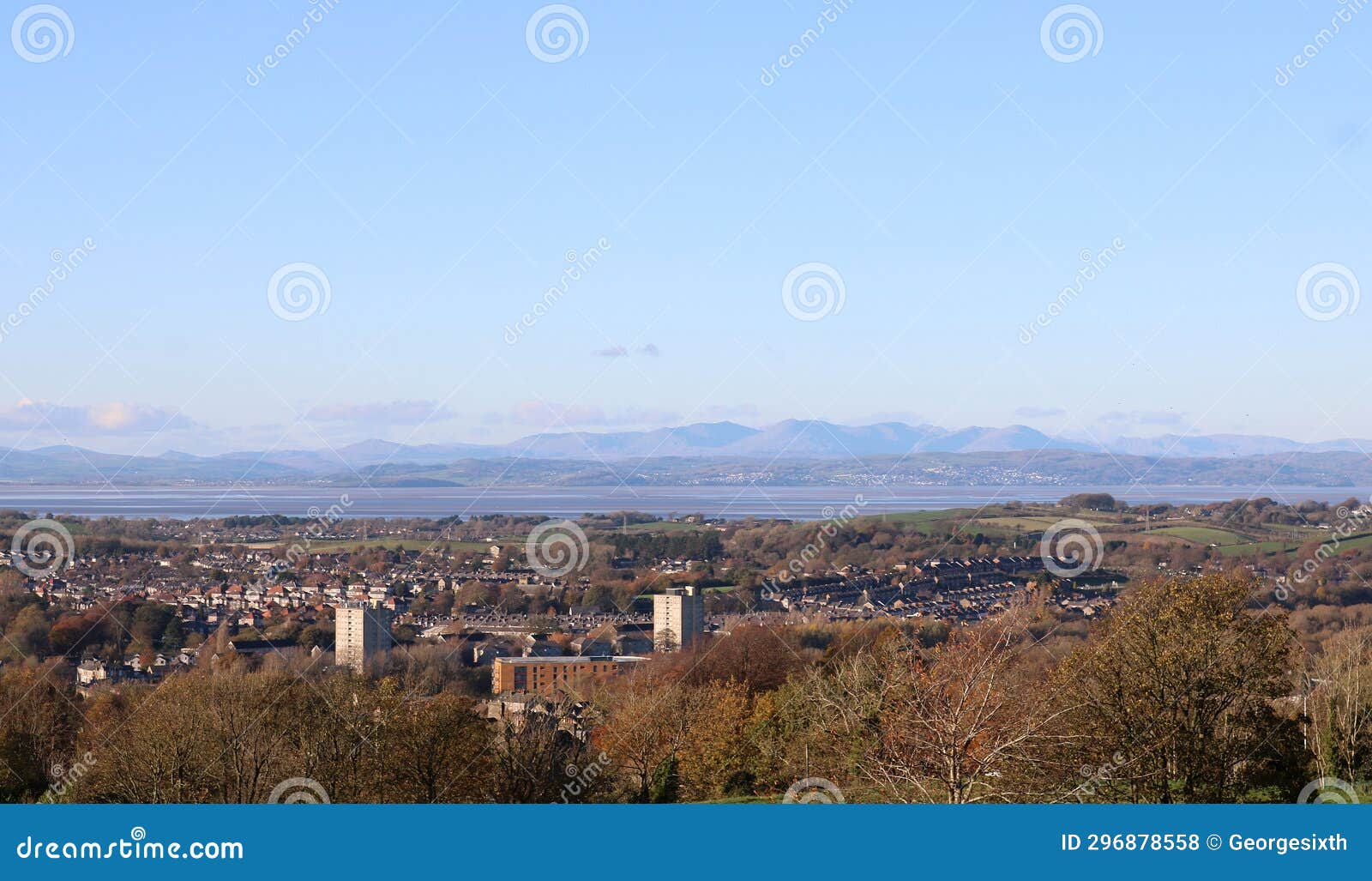 Lancaster, Morecambe Bay, English Lake District Stock Photo - Image of ...
